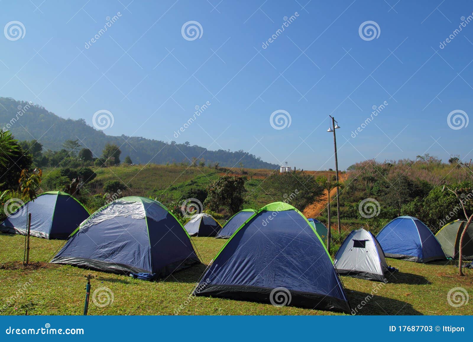 Tent camping stock image. Image of recreation, camping - 17687703