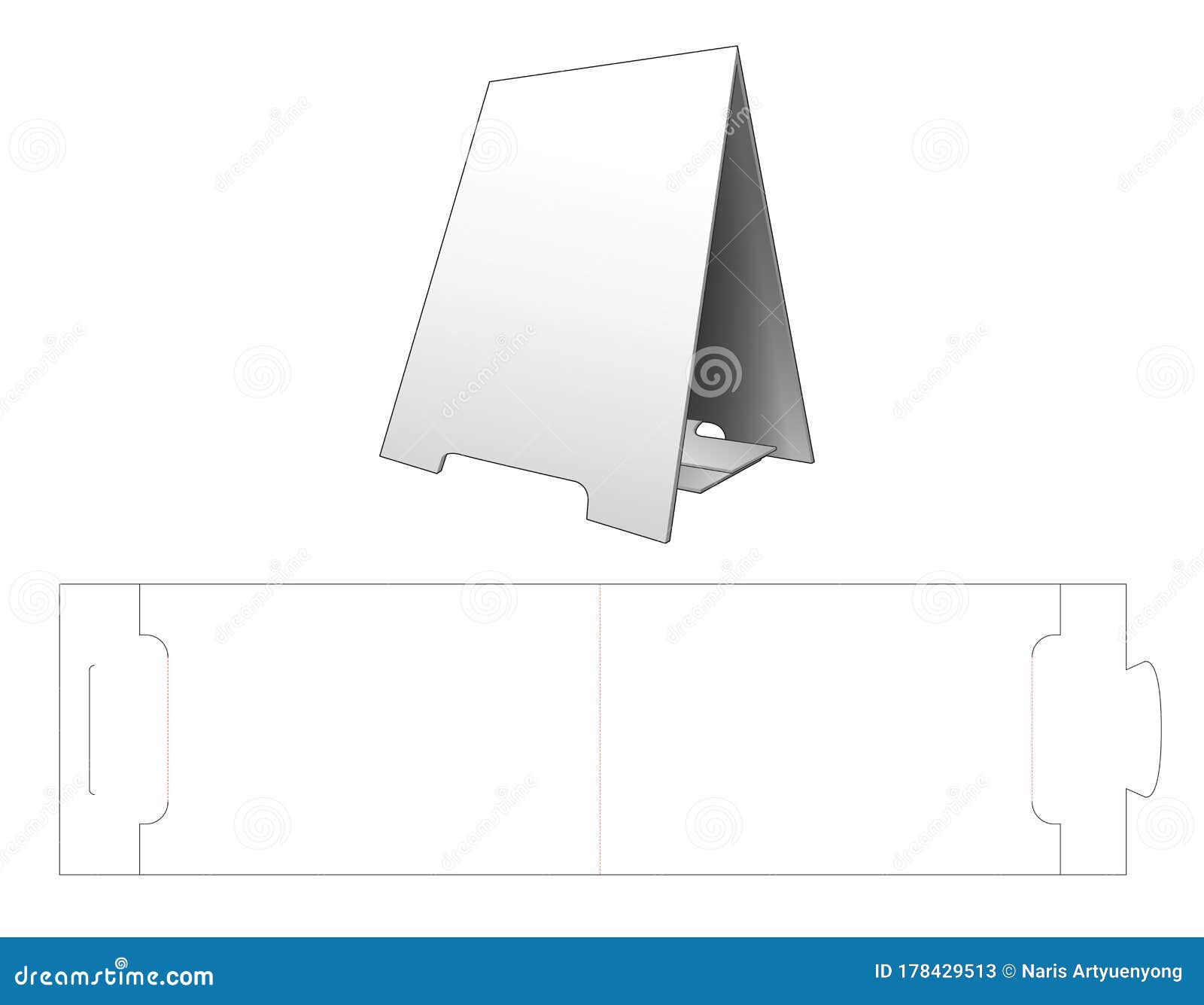 Tent Display Stand. Stop Keep Your Distance Sign, Vector. Die Cut ...