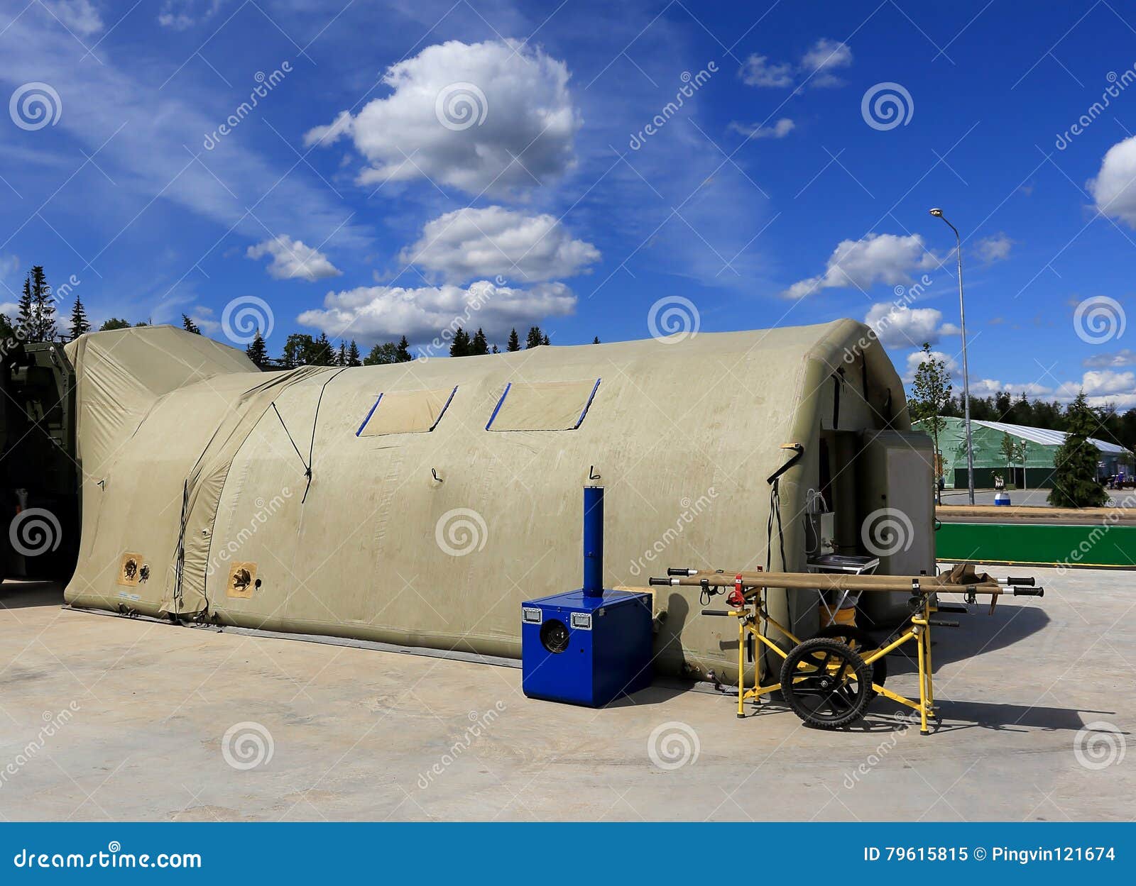 Tent of the Field Mobile Hospital Stock Image - Image of technology ...