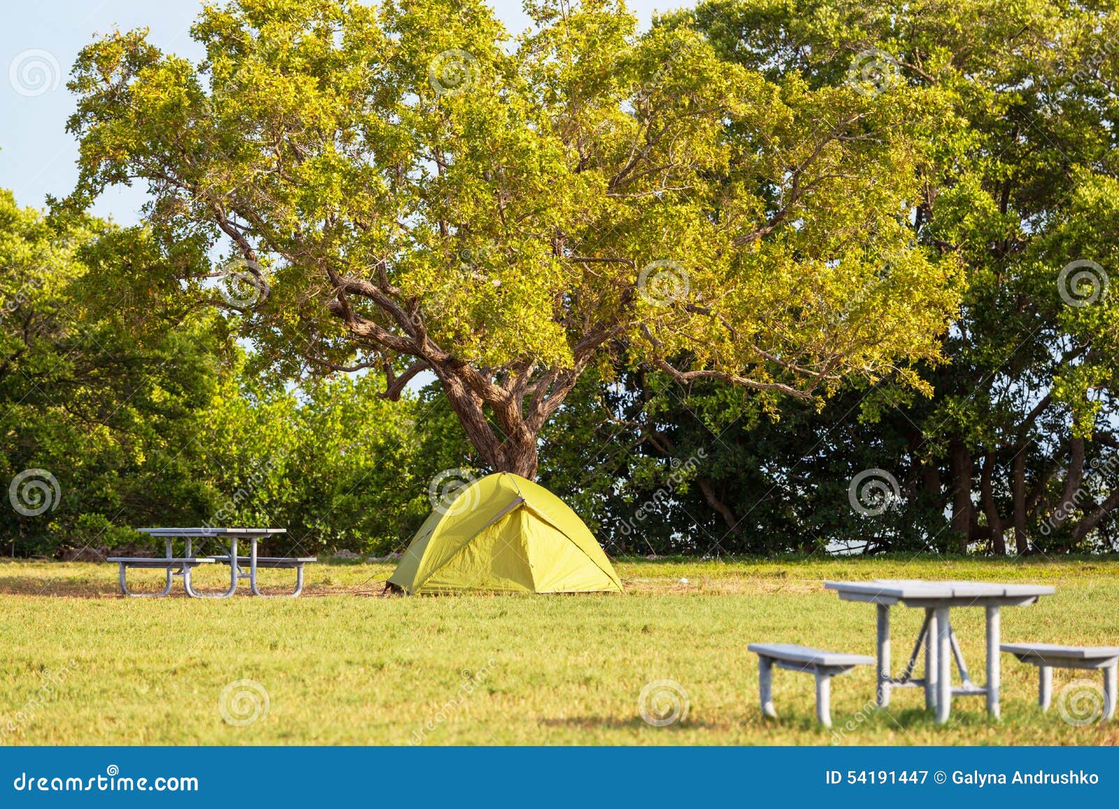 Tent on grassland stock image. Image of grass, grassland - 54191447