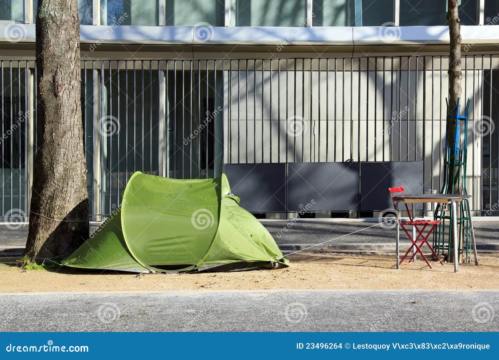 Tent of a homeless stock photo. Image of housed, unemployment - 23496264