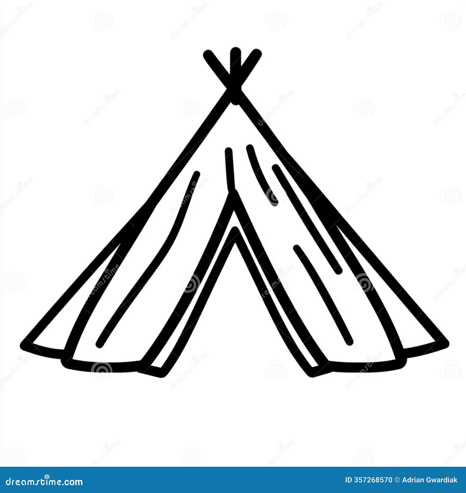 Tent Icon stock illustration. Illustration of icon, gear - 357268570