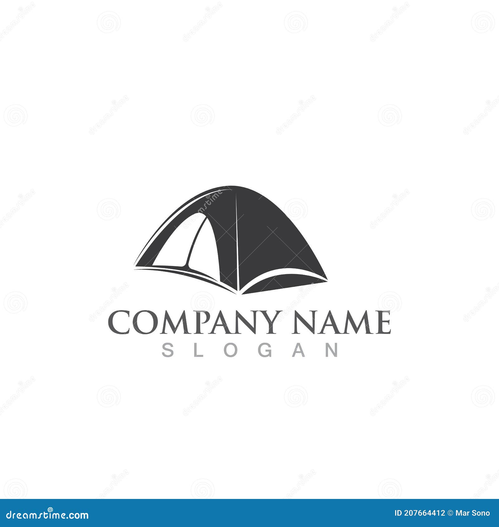 Tent Logo and Symbol Vector Stock Vector - Illustration of cirque ...