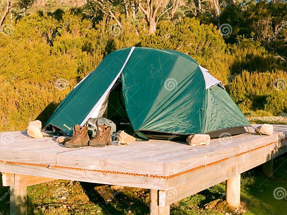 Tent Platform stock image. Image of tasmania, national - 3413145