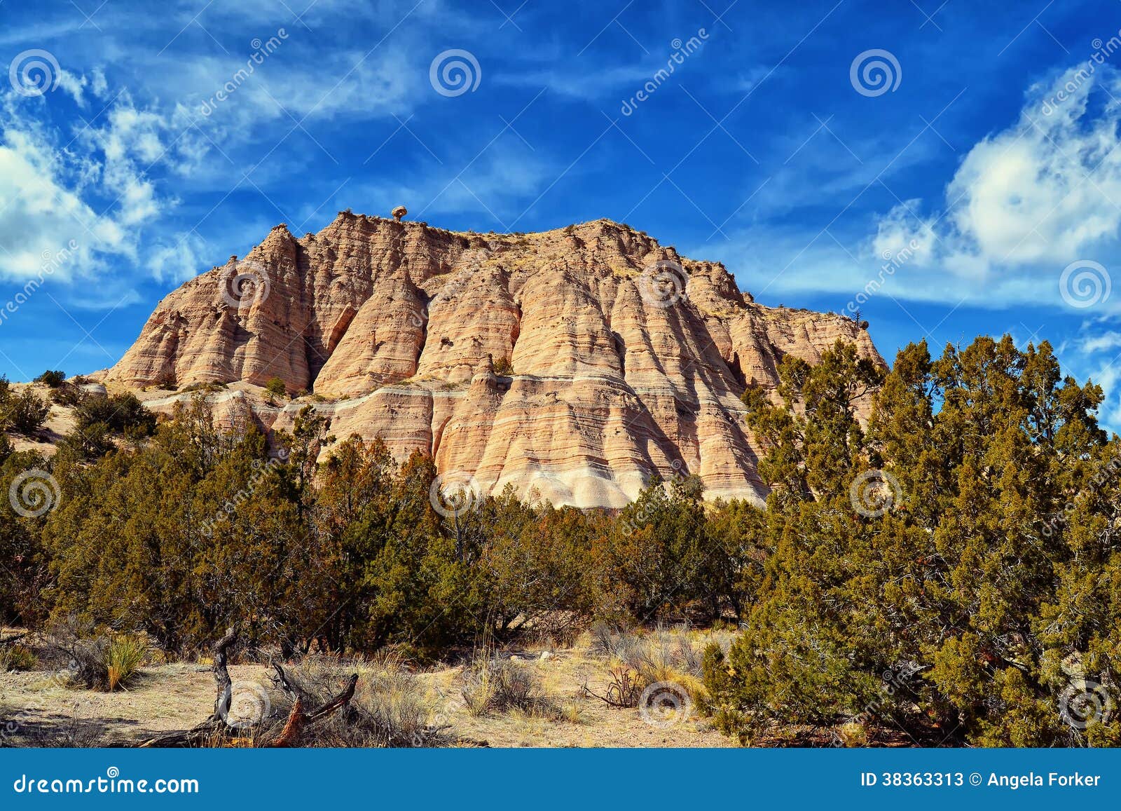 Tent Rocks at Kasha Katuwe stock image. Image of geological - 38363313