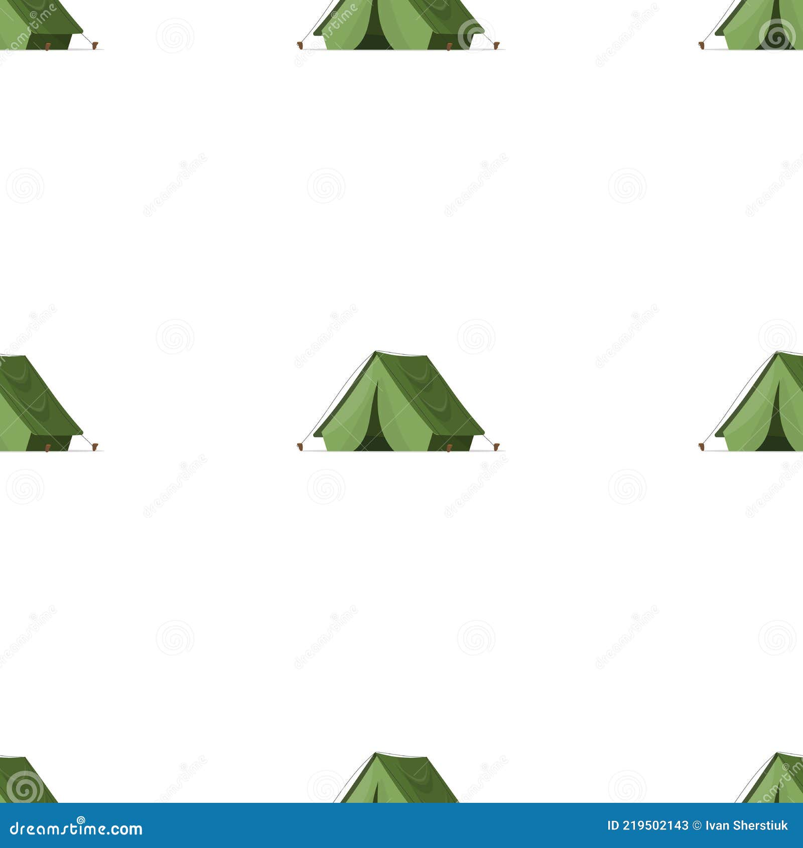 Tent Seamless Pattern. Camping Pattern. Suitable for Backgrounds ...