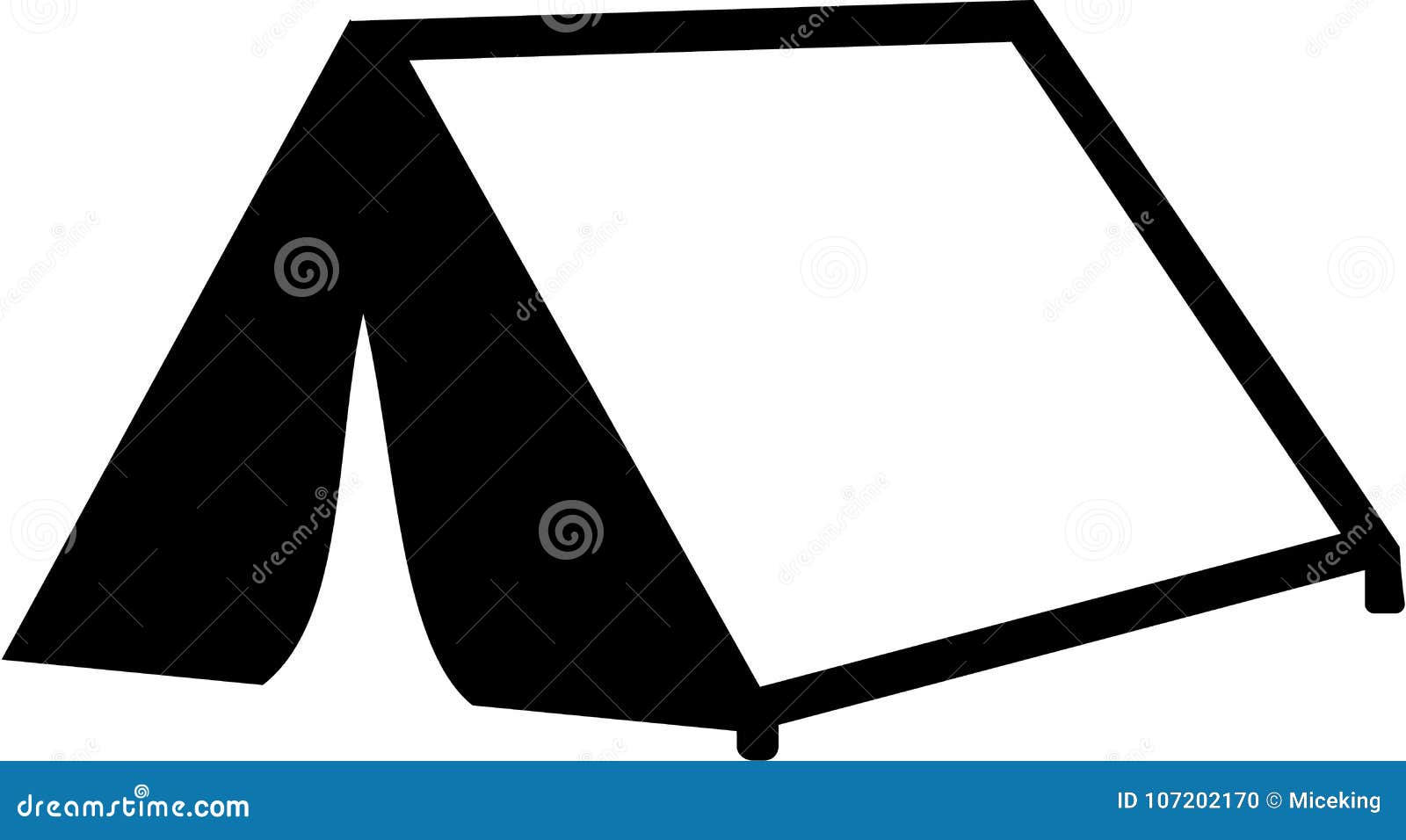 Tent symbol camping stock vector. Illustration of icon - 107202170