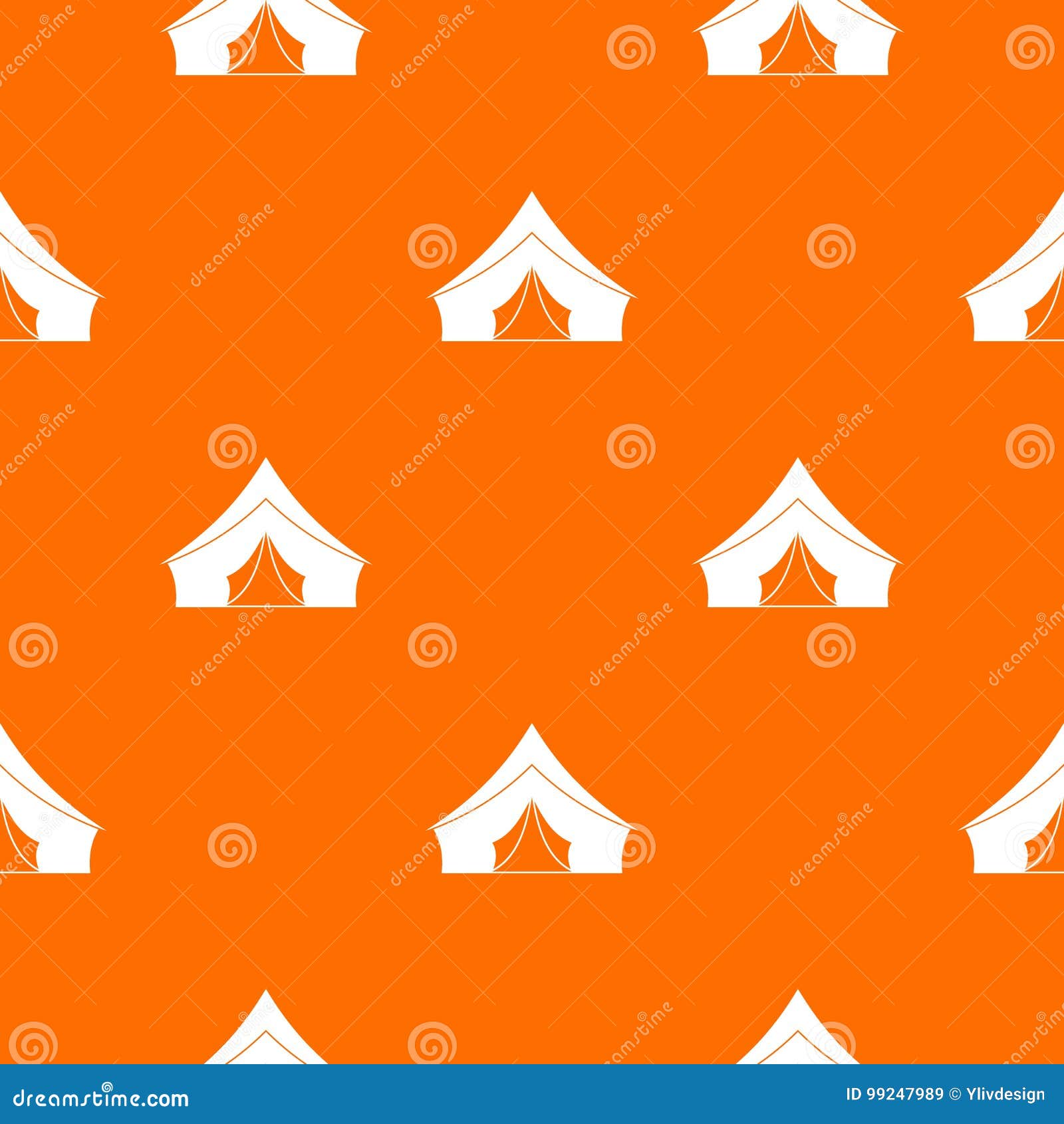 Tent with a Triangular Roof Pattern Seamless Stock Vector ...