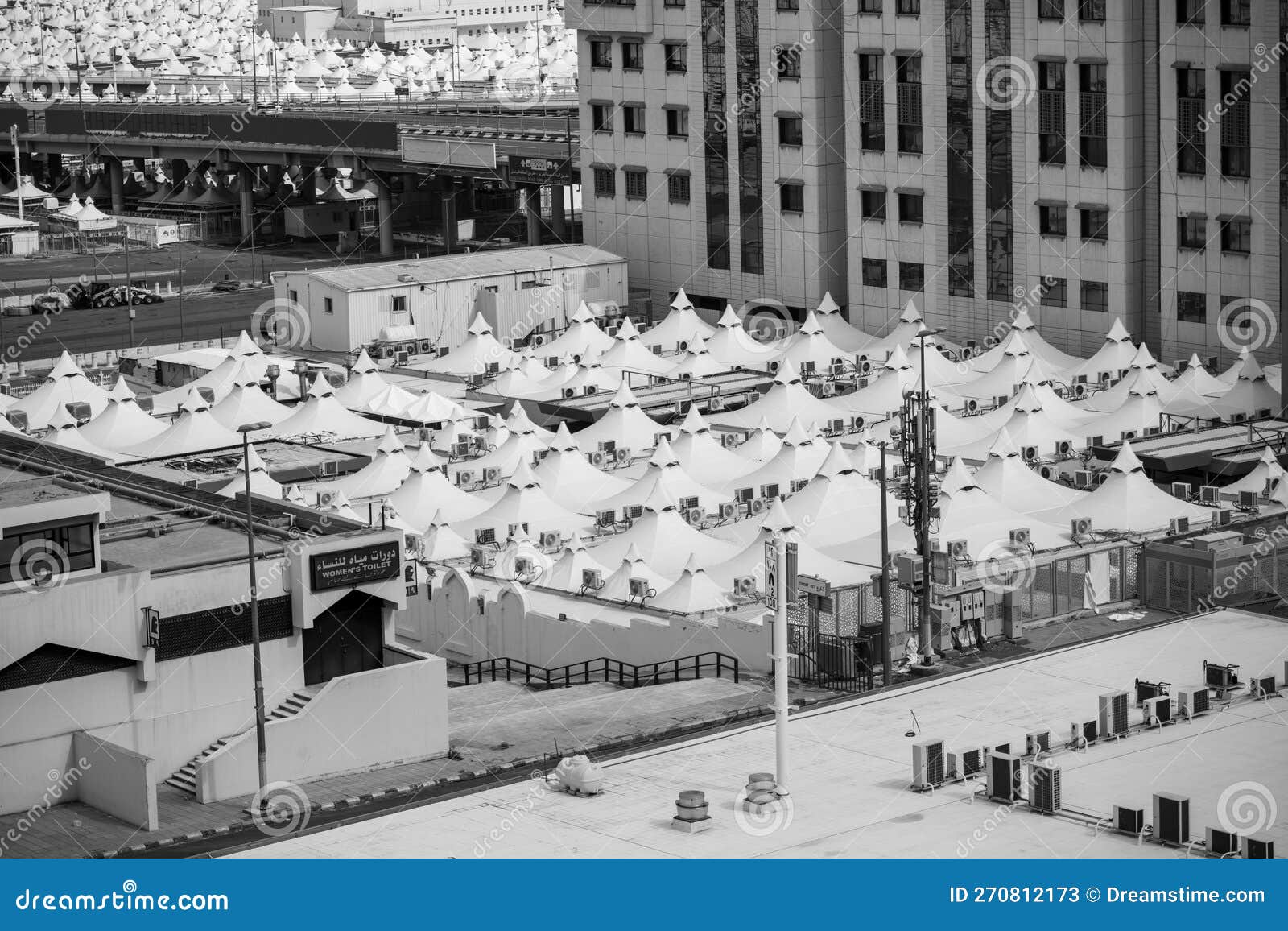 Mina In Hajj, Night Time , Makkah, Saudi Arabia. Macca Hajj Time ...