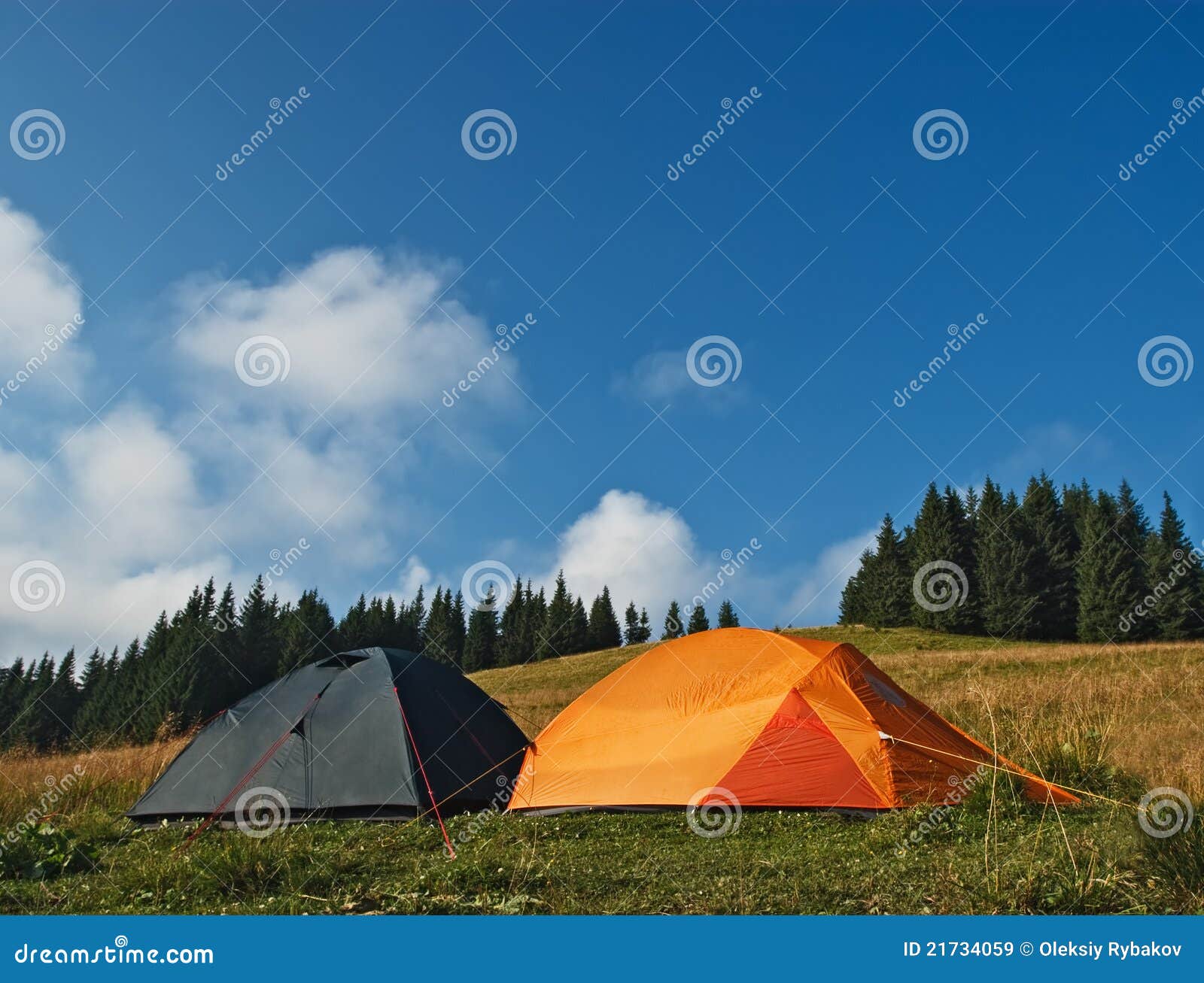 Tents at alpine meadow stock image. Image of tents, meadow - 21734059
