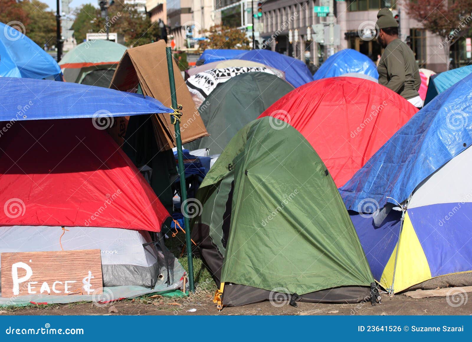 Tents of Occupy DC Protesters Editorial Photo - Image of federal, army ...