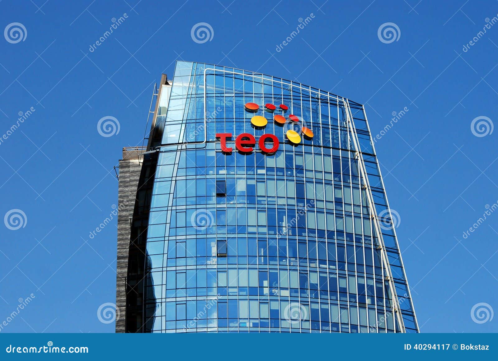 Teo Skyscraper in the Vilnius City Centre on April 26, 2014 Editorial ...