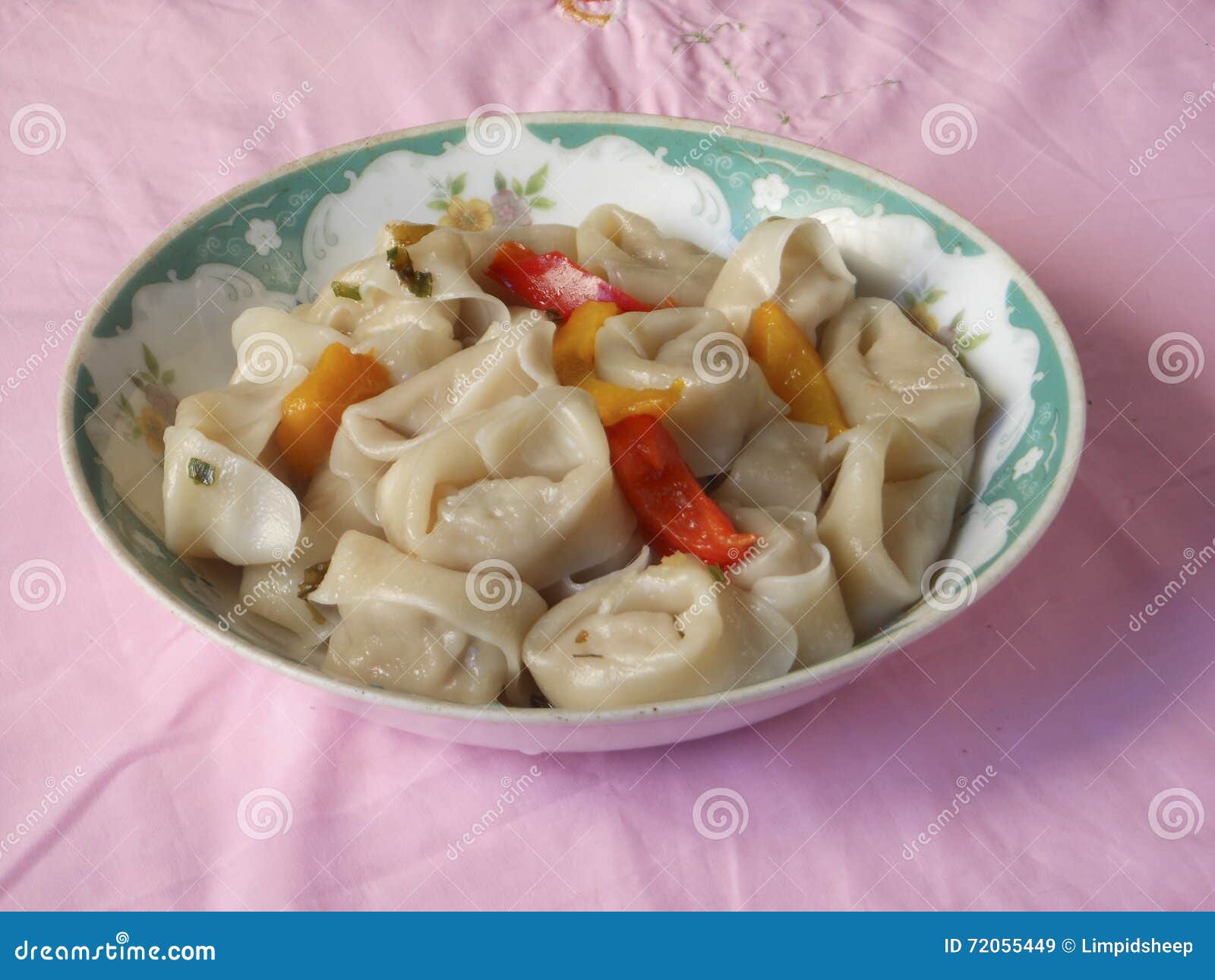 Fish Dumplings. Ingredients For Home Cooking. Fresh Dough, Fish, Spices ...