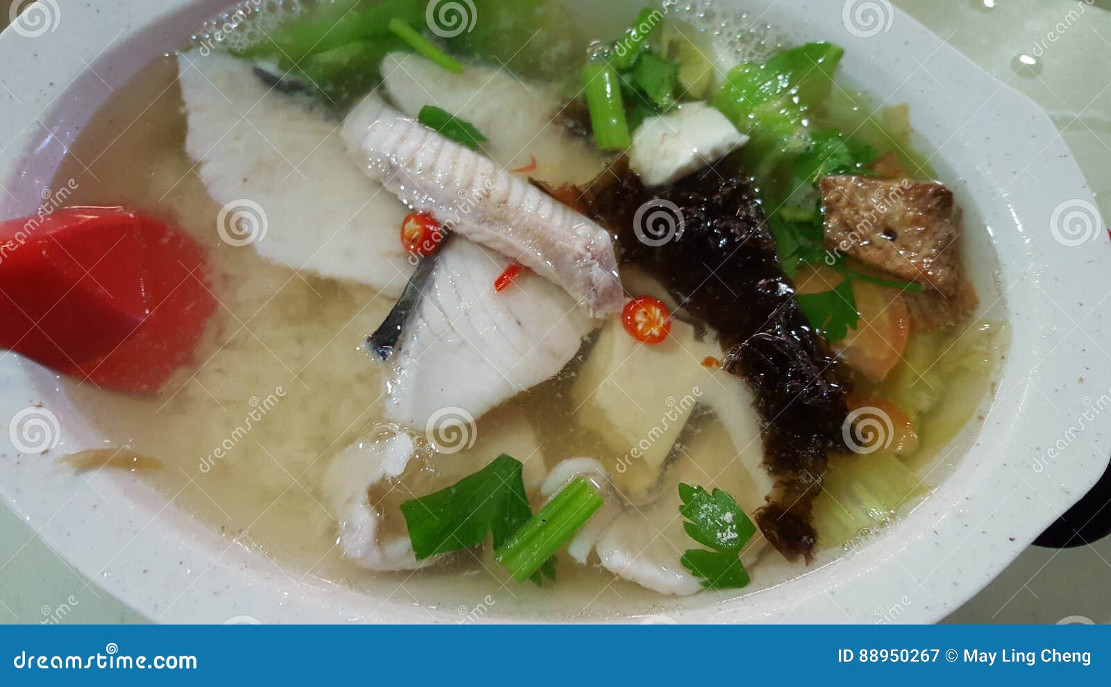 Teochew Fish Soup with Rice Stock Image - Image of dinner, delicious ...