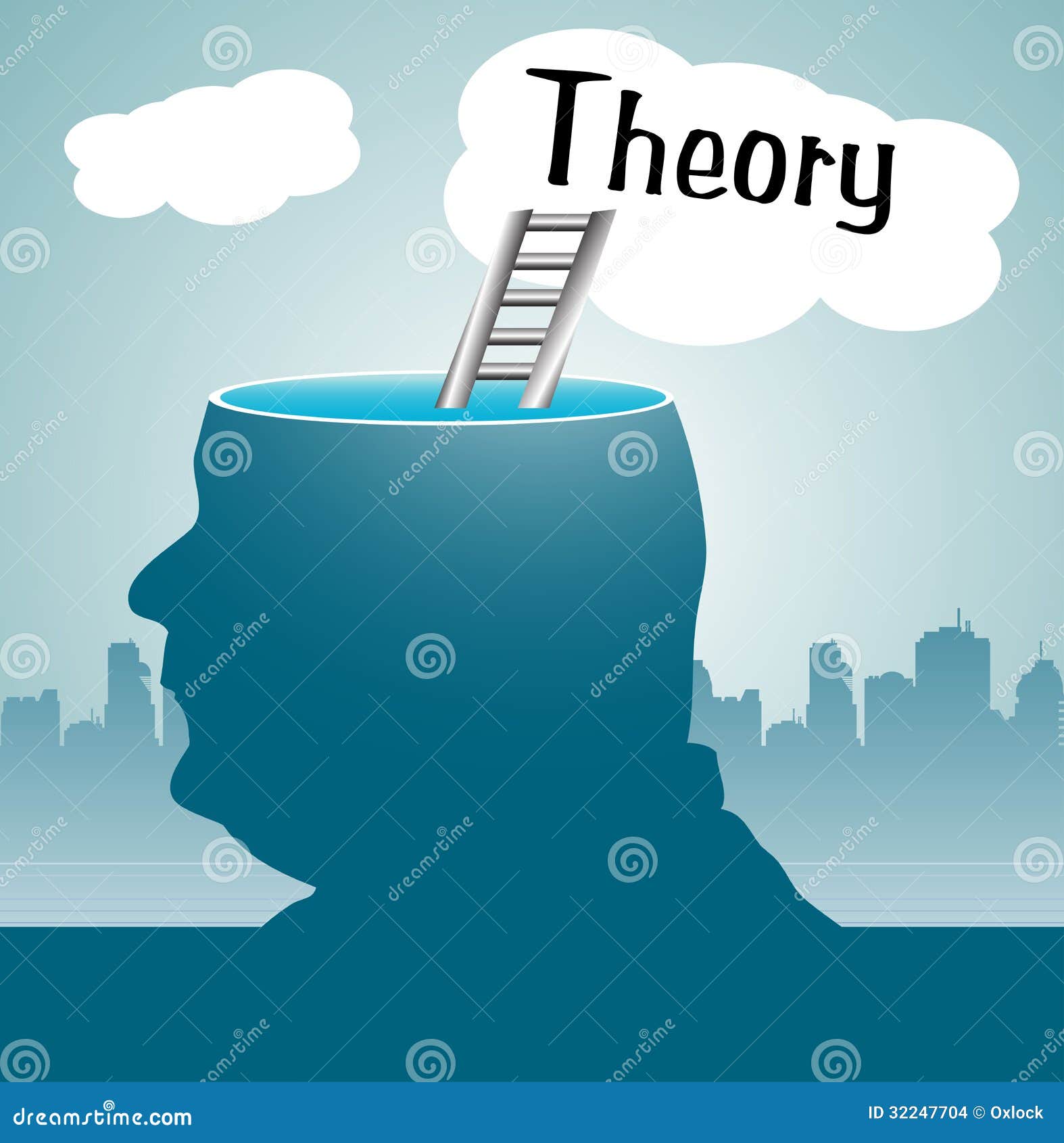 Teoria ilustração do vetor. Ilustração de nuvem, projeto - 32247704