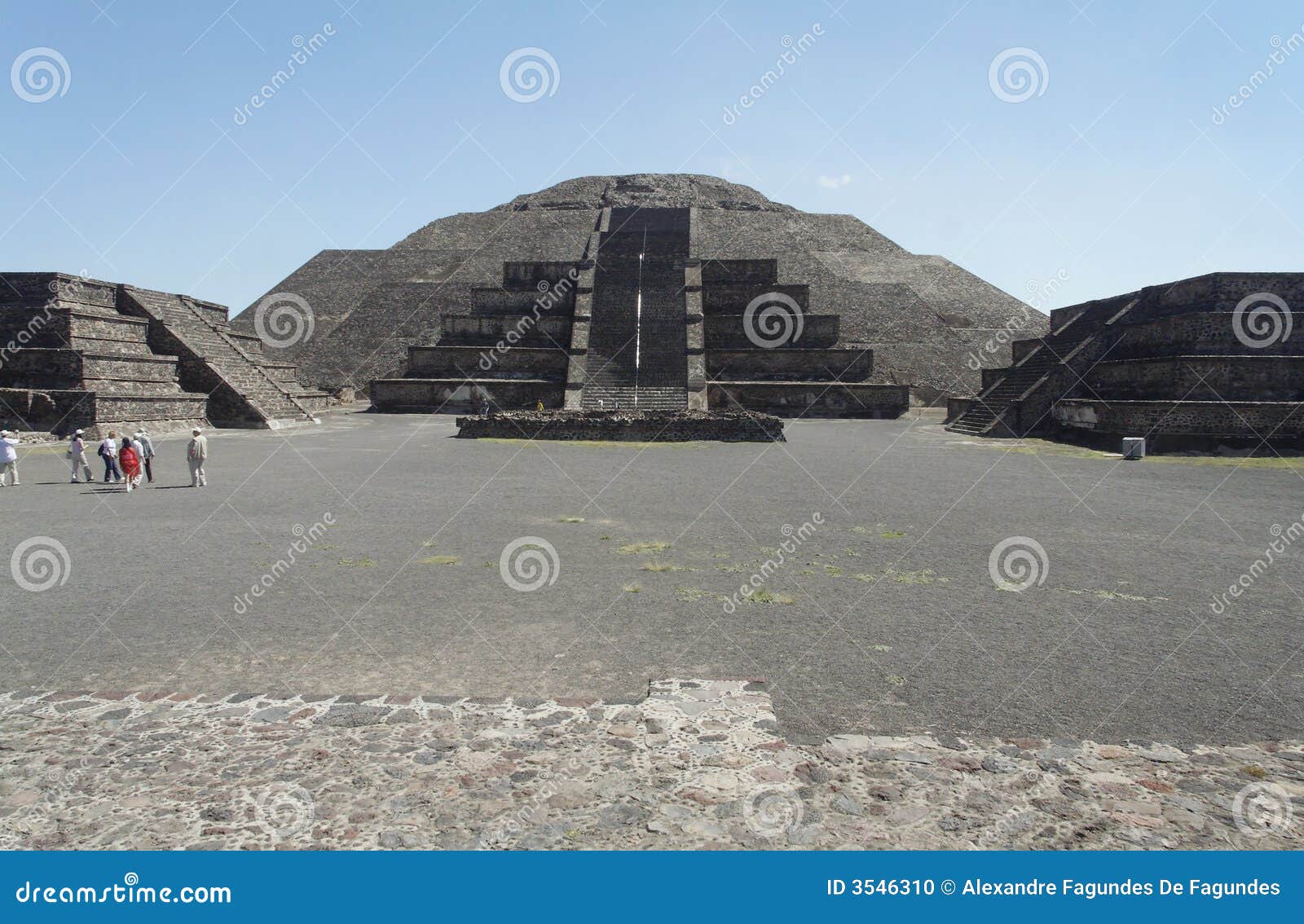 Teotihuacan Moon Pyramid Mexico Stock Photo - Image of rock, ruins: 3546310