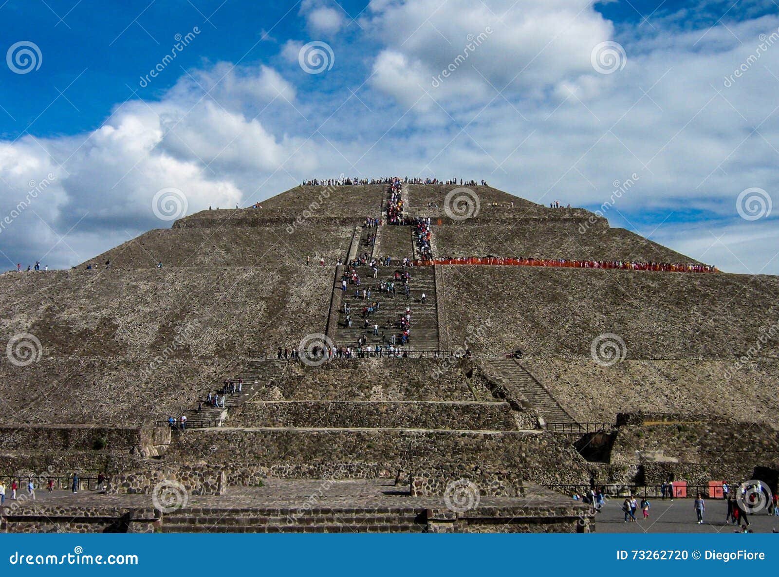 Teotihuacan, Pyramid of the Sun, Mexico Stock Photo - Image of ...