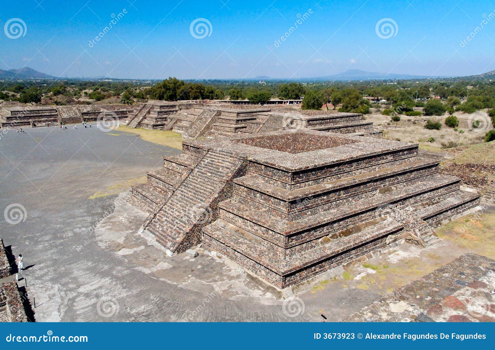 Teotihuacan Pyramid Temples Mexico Stock Image - Image of site, mexico ...