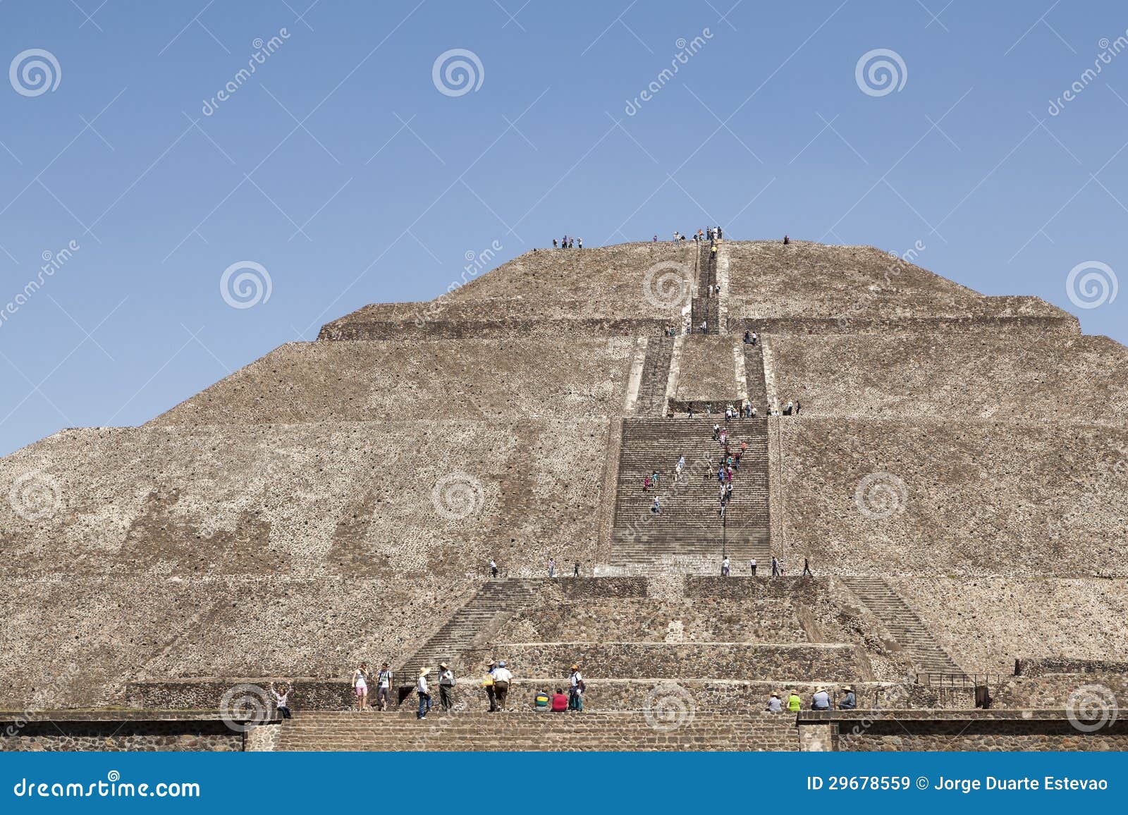 Teotihuacan Pyramider I Mexico Redaktionell Fotografering för ...