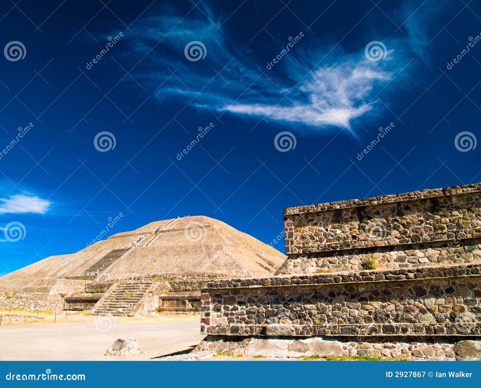 Teotihuacan Pyramids stock image. Image of teotihuacan - 2927867
