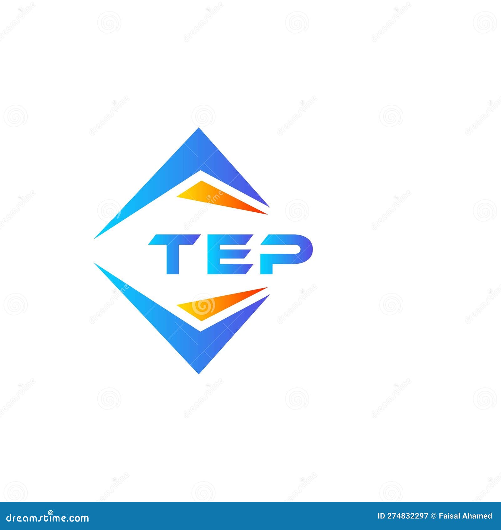 TEP Abstract Technology Logo Design on White Background. TEP Creative ...