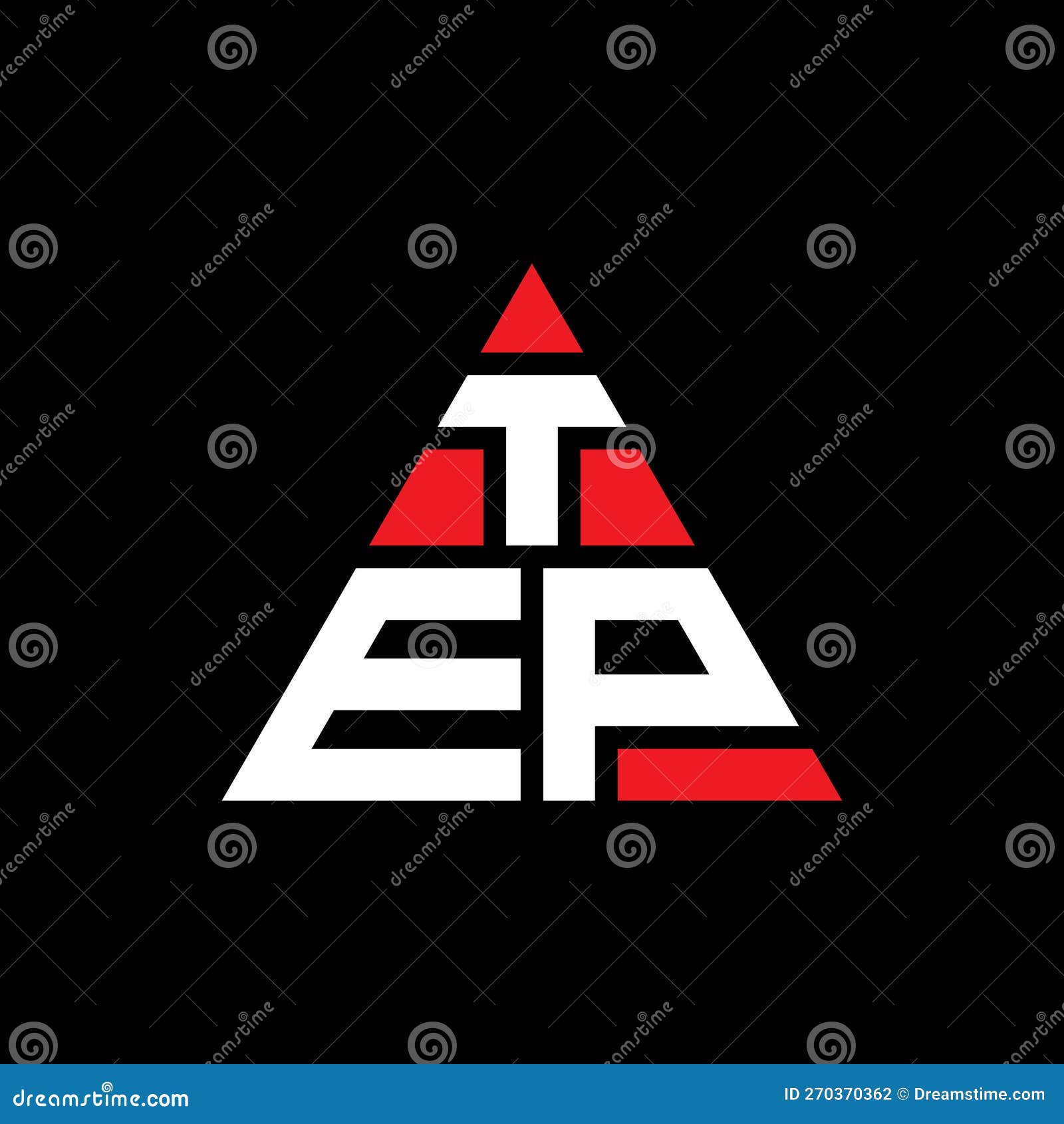 TEP Triangle Letter Logo Design with Triangle Shape. TEP Triangle Logo ...