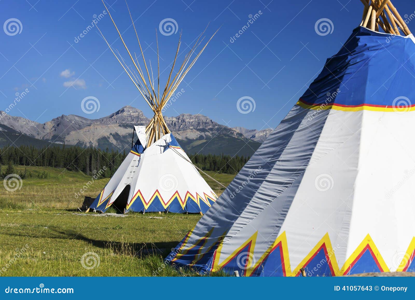 Tepee stock image. Image of locations, canvas, scenic - 41057643