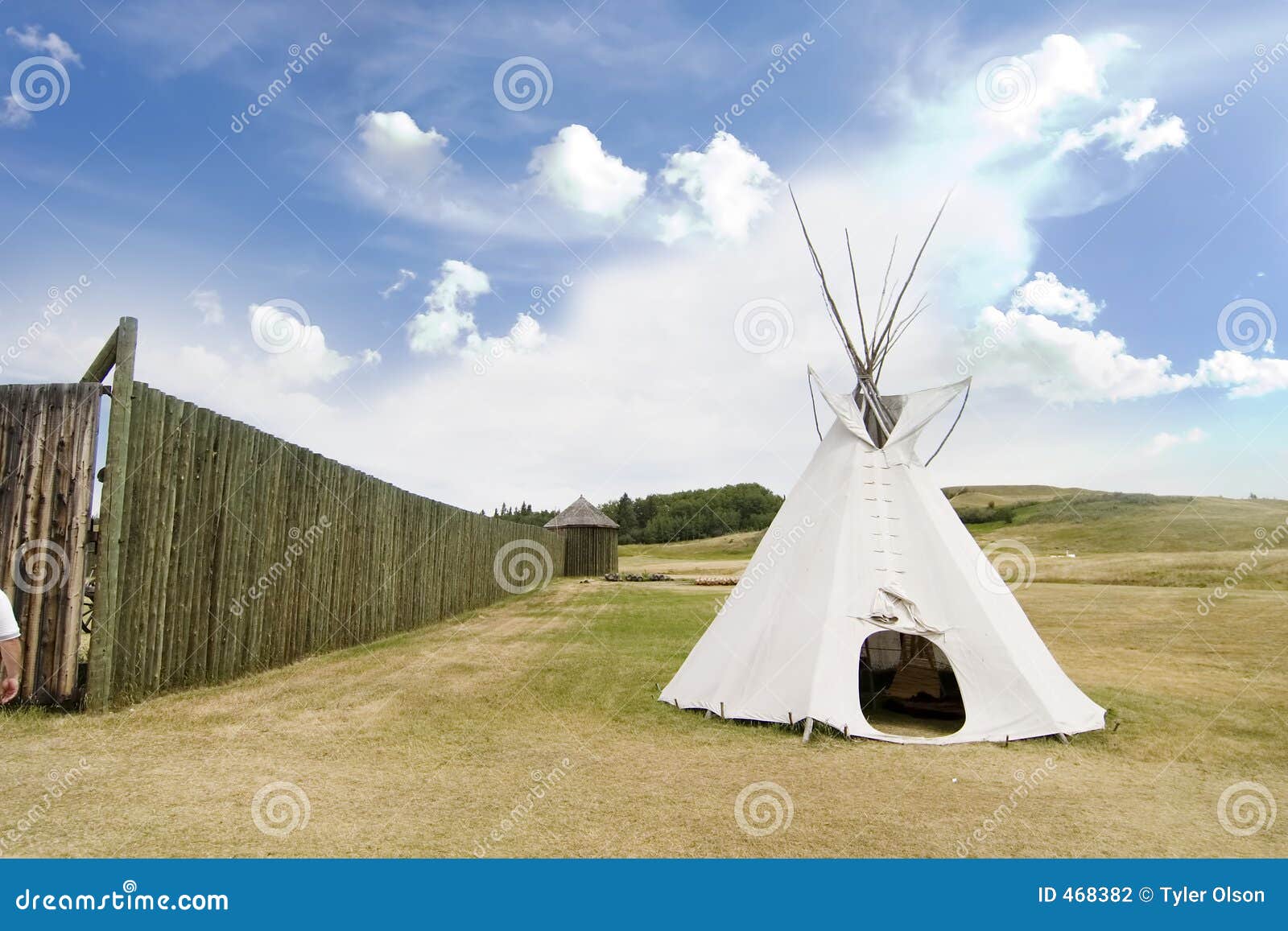 Tepee Detail stock photo. Image of parkland, native, mounted - 468382