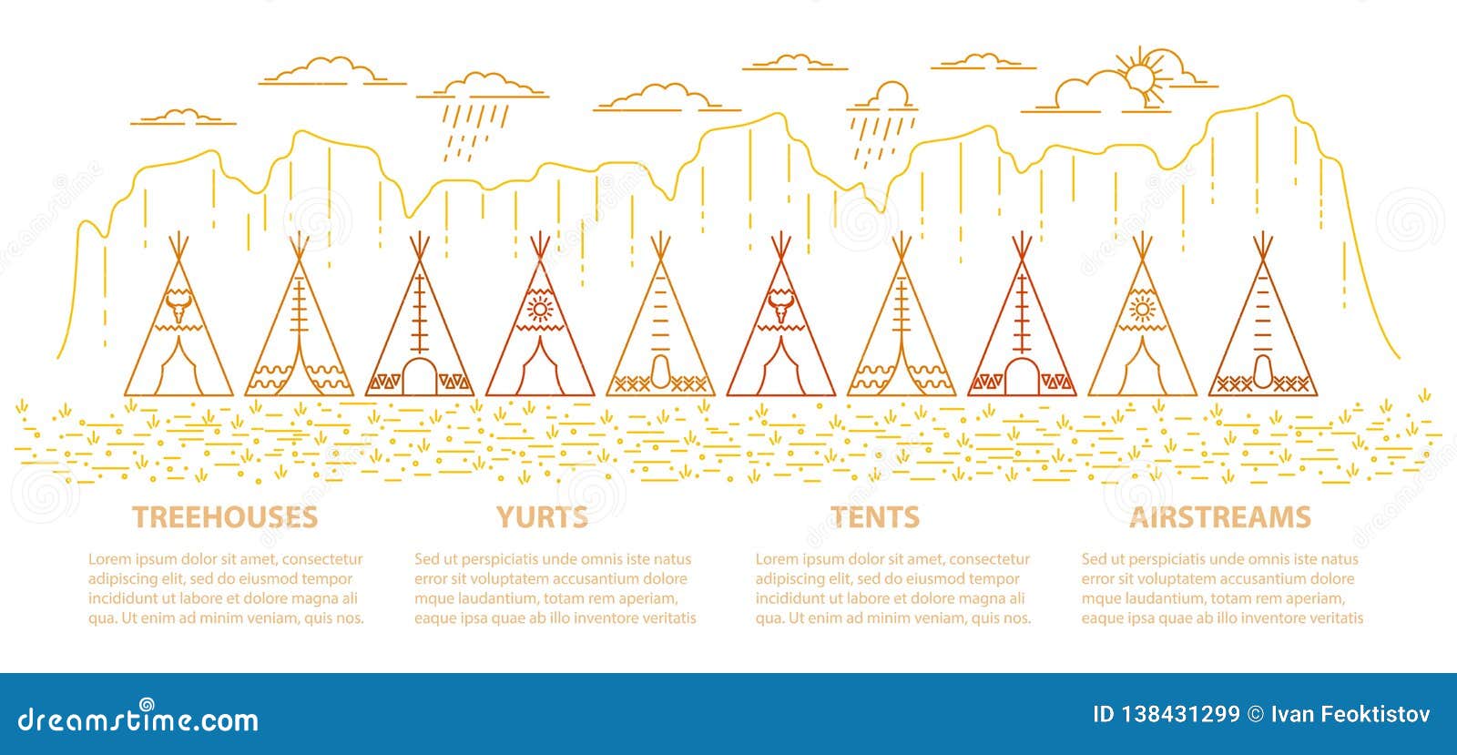 Linear Tepee Icon From Desert Outline Collection. Thin Line Tepee ...