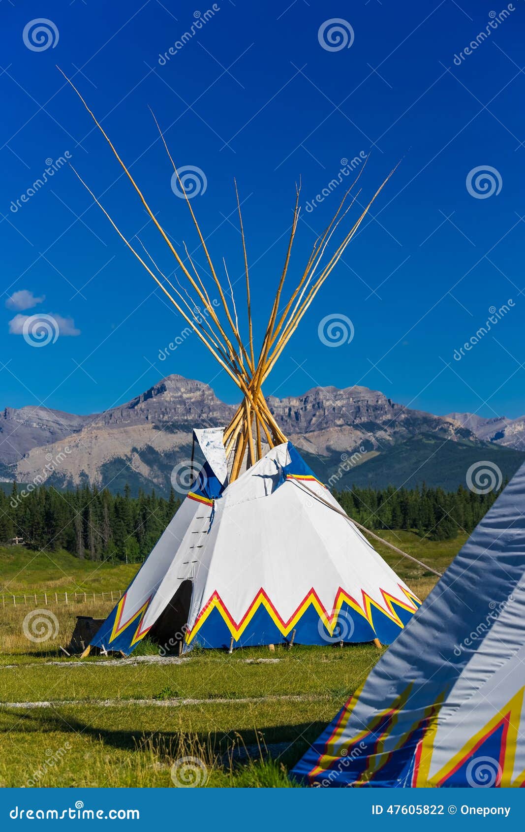 Tepees stock photo. Image of house, indigenous, canvas - 47605822