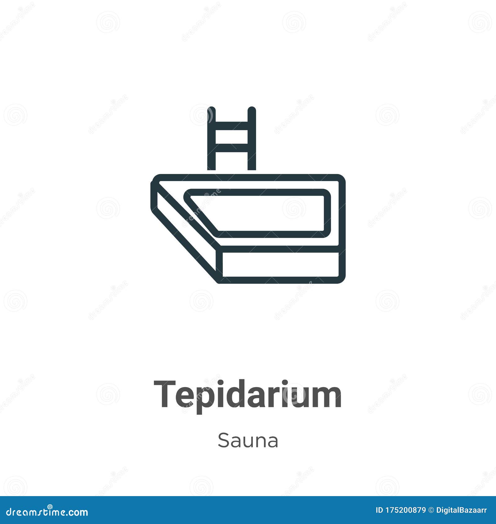 Tepidarium Icon. Trendy Tepidarium Logo Concept On White Backgro Vector ...