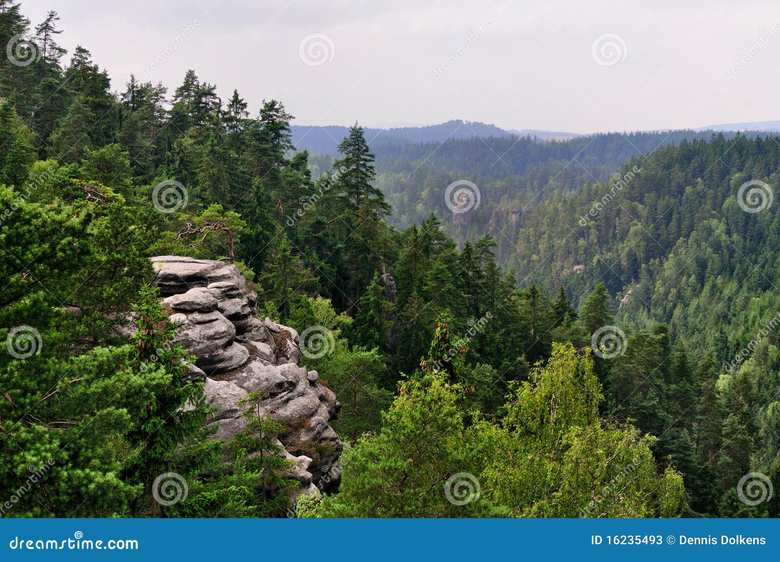 Teplice Rock Formations, Bohemia Stock Image - Image of mountains, blue ...