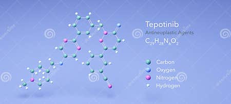 Tepotinib Molecule, Molecular Structures, Antineoplastic Agents, 3d ...
