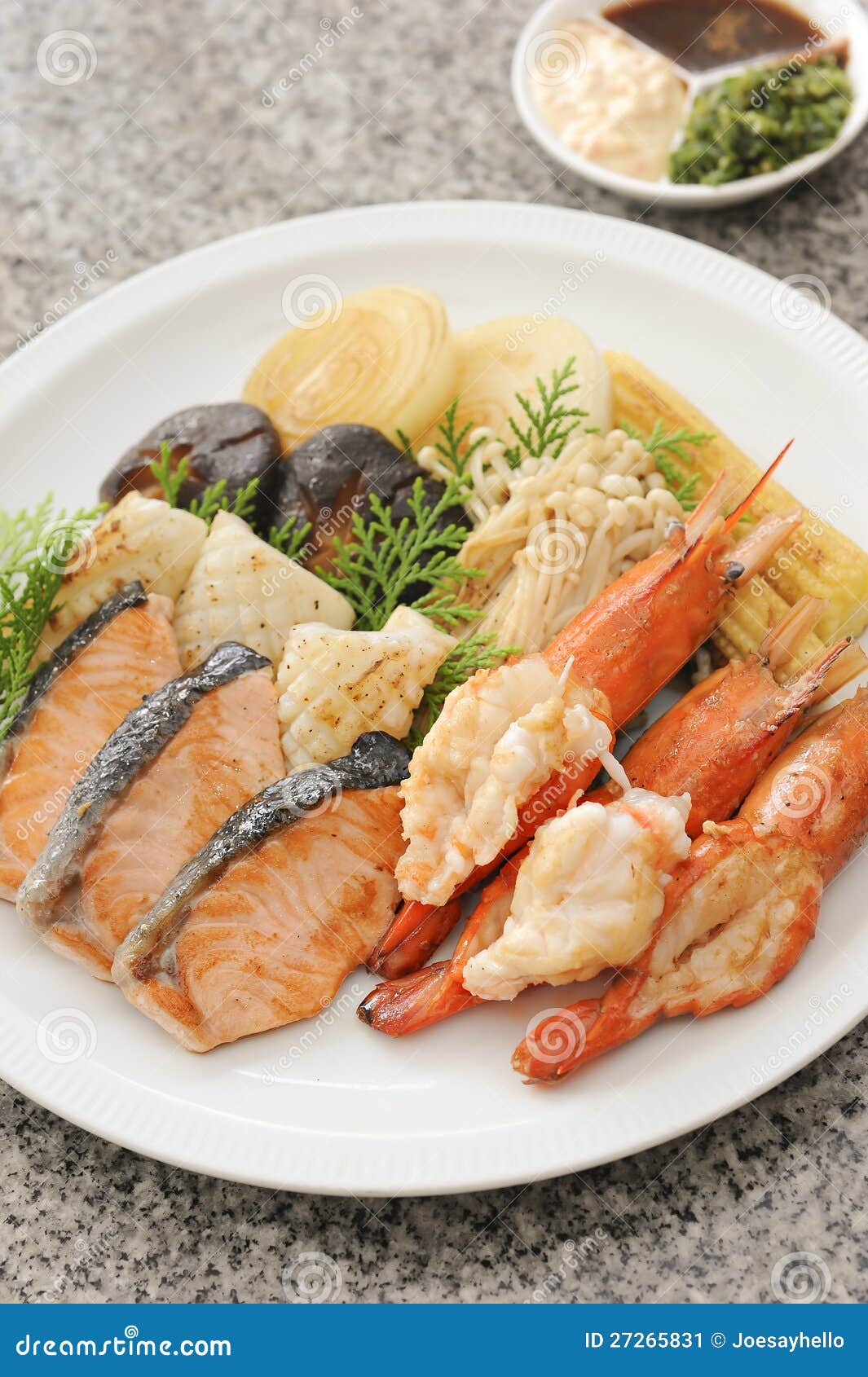 Teppanyaki stock image. Image of leaf, grill, cuisine - 27265831