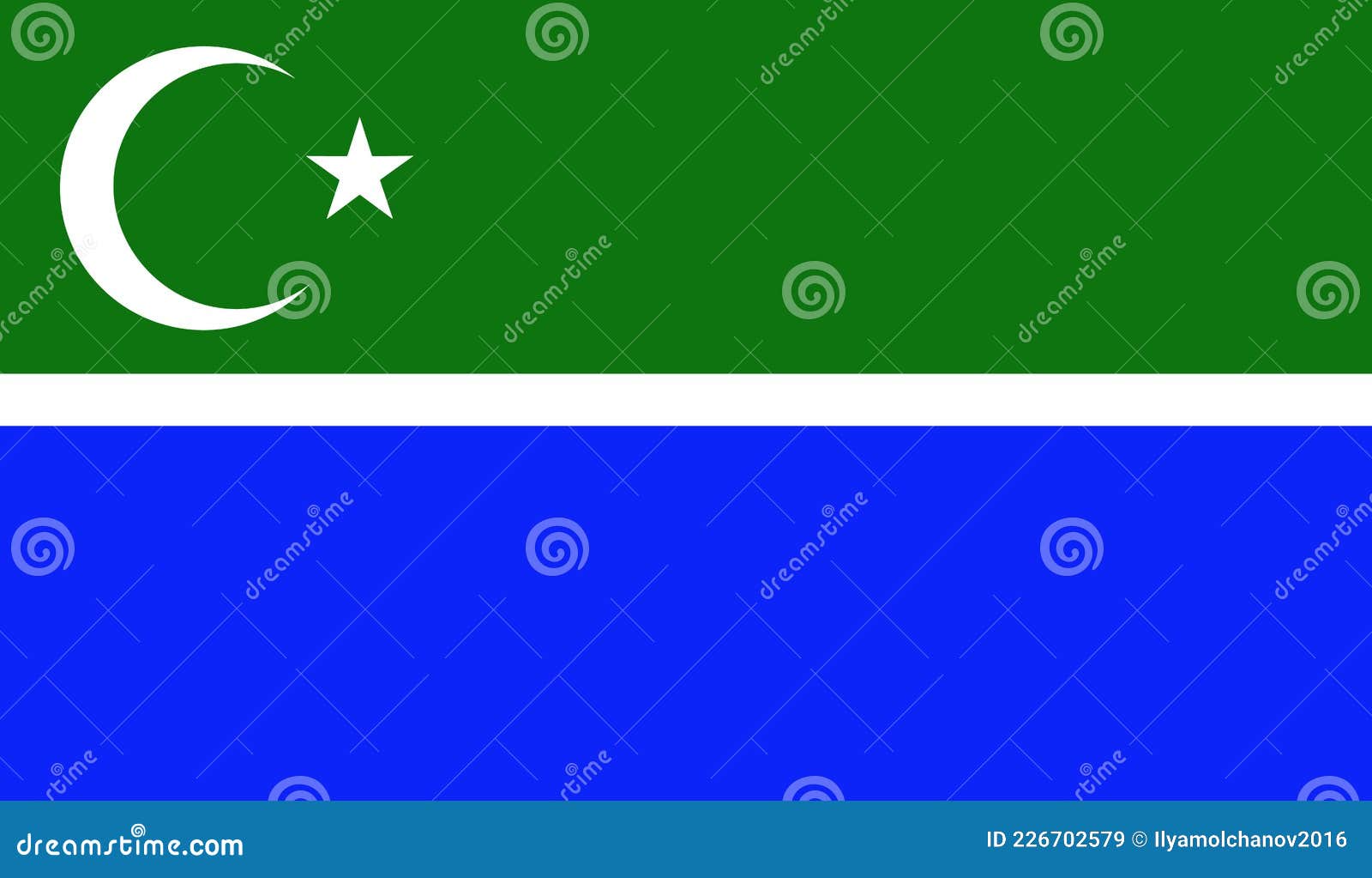 Teptyar Tatars Ethnic Groups Flag Vector Icon Stock Vector ...