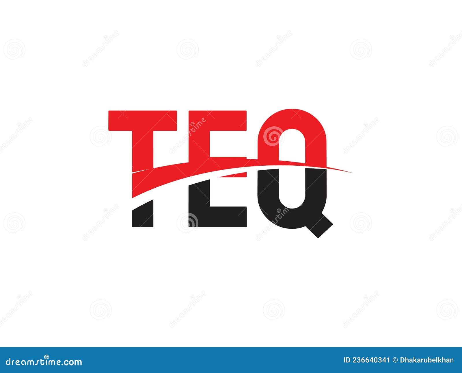 TEQ Letter Initial Logo Design Vector Illustration Stock Vector ...