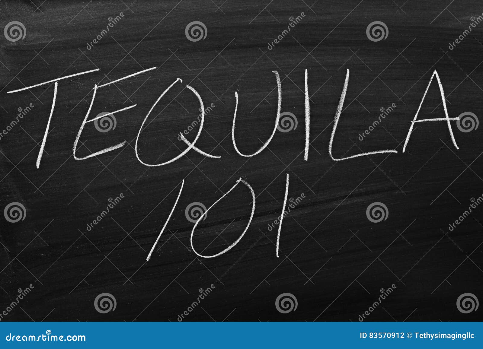 Tequila 101 on a Blackboard Stock Photo - Image of basic, college: 83570912