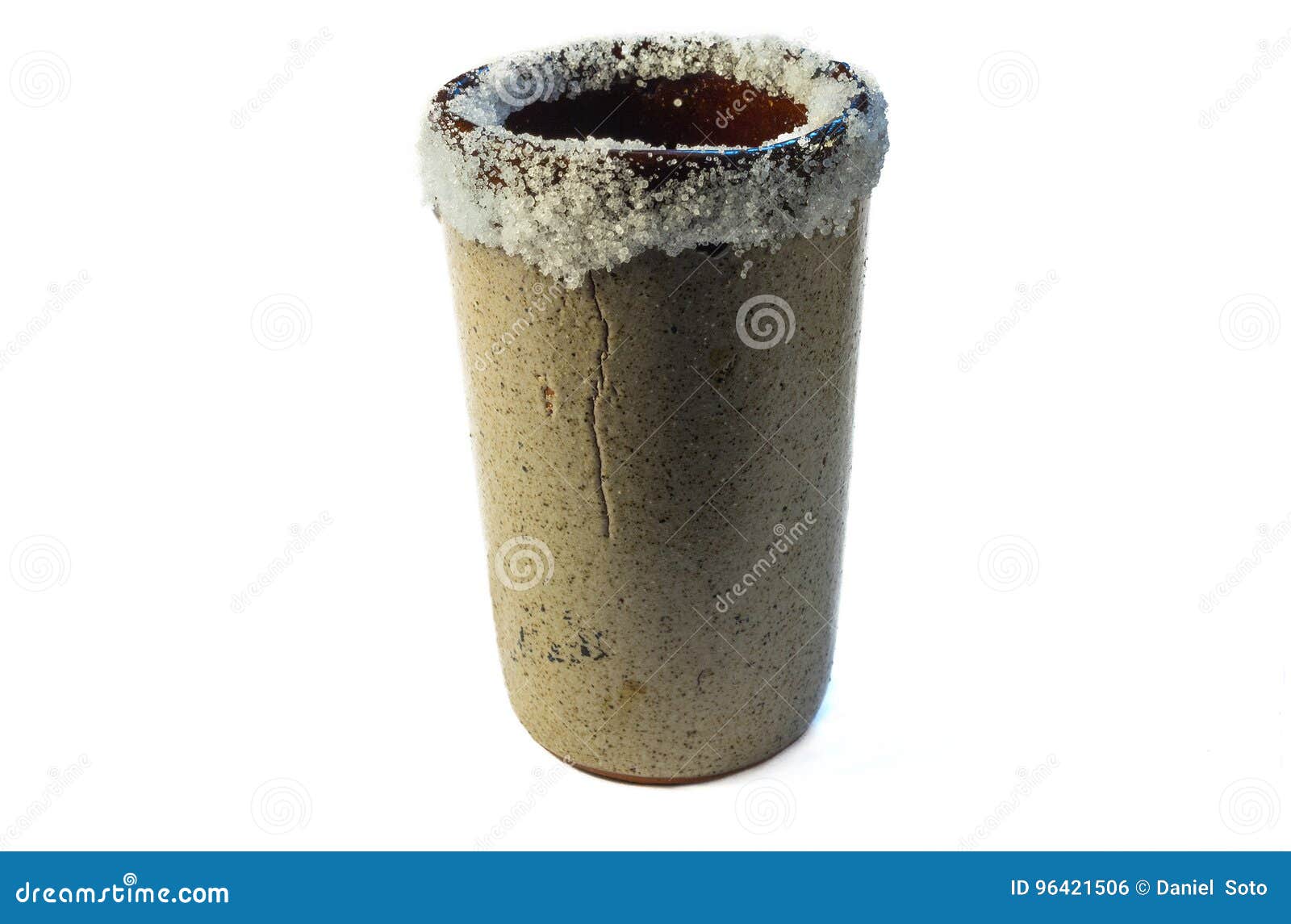 Tequila Craft Cup with Salt on Top Stock Photo - Image of craft ...