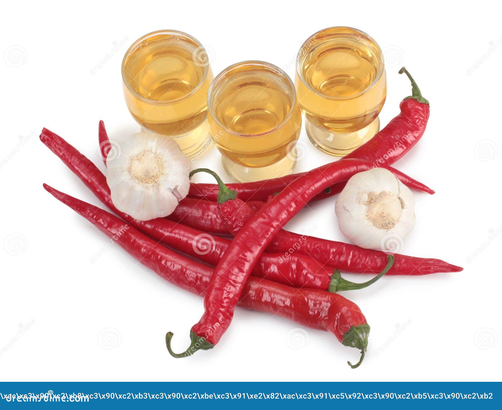 Tequila Cup and Red Peppers Stock Image - Image of detail, glasses ...