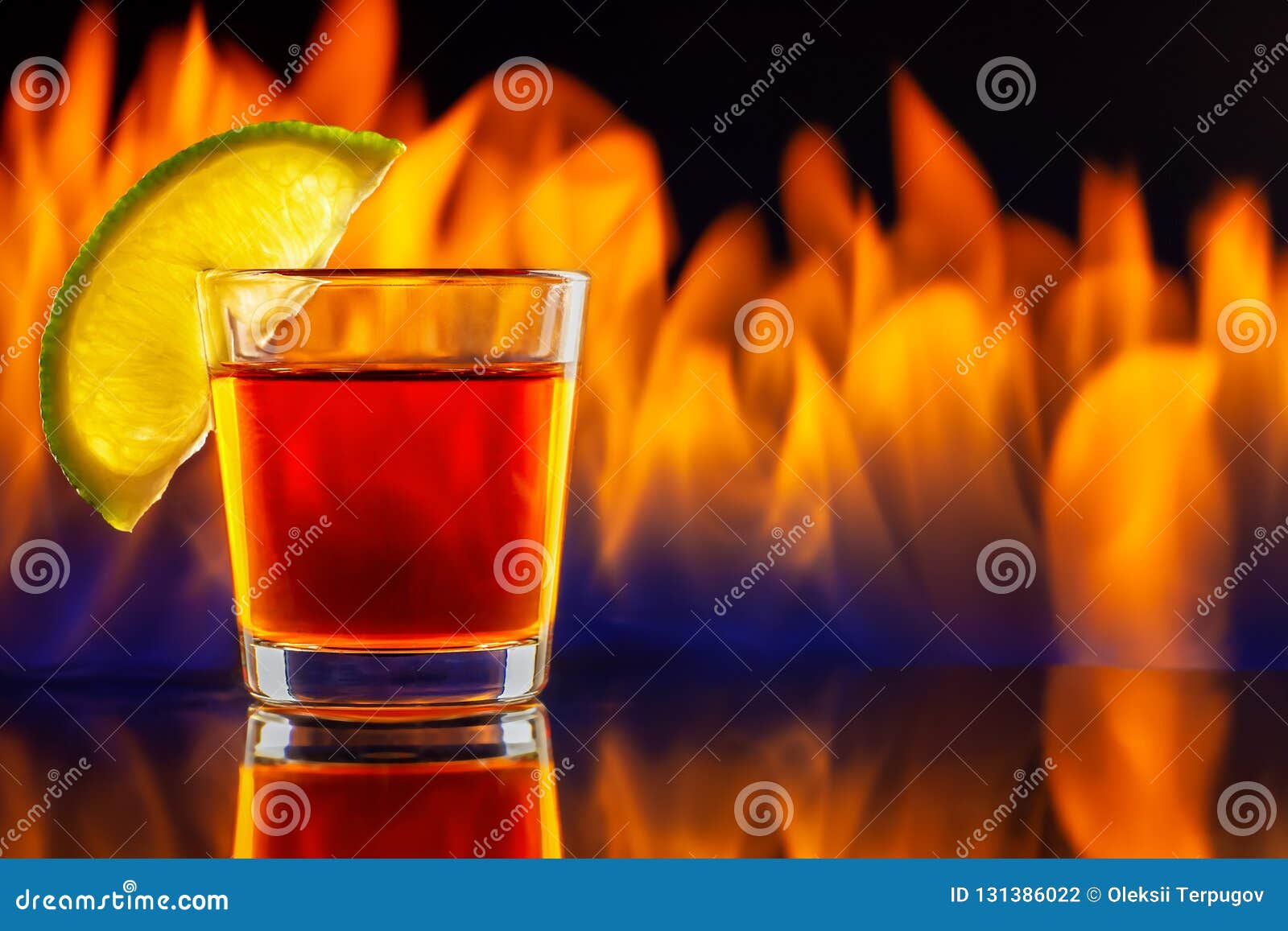 Tequila Flame Shots