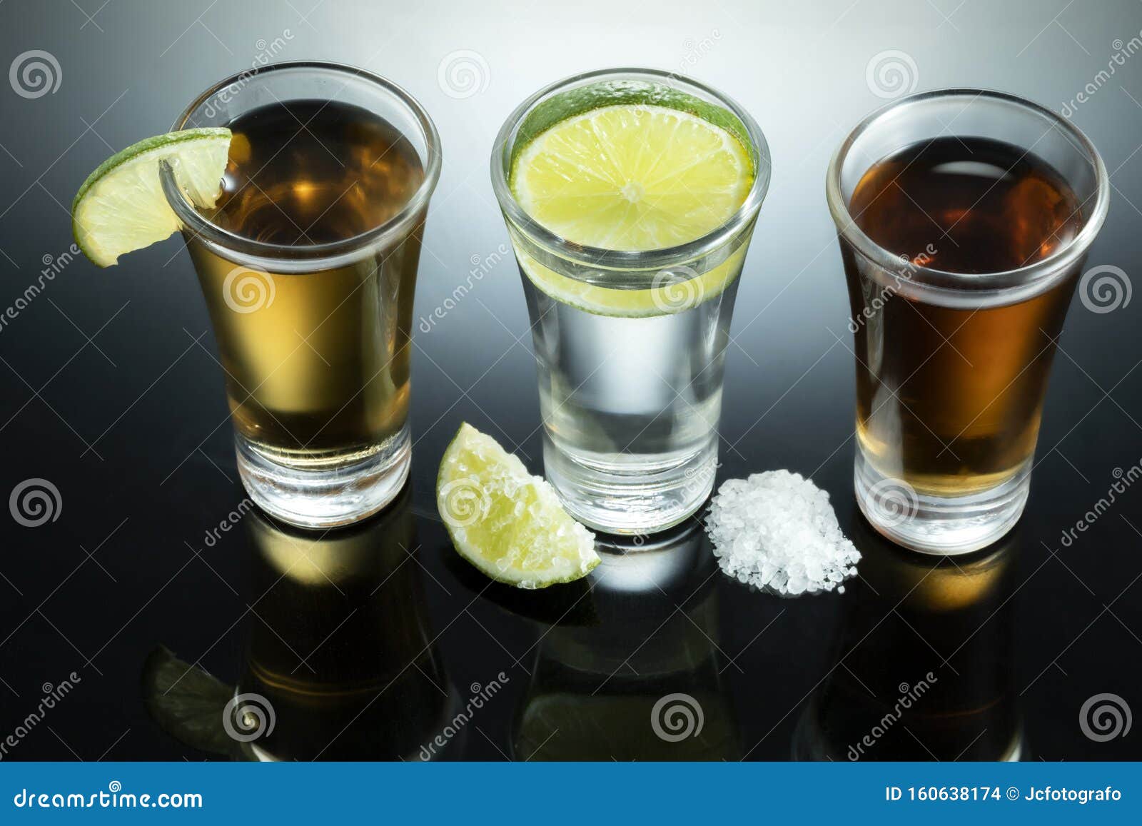 Tequila Shot with Salt and Lemon Stock Photo - Image of shot, gold ...
