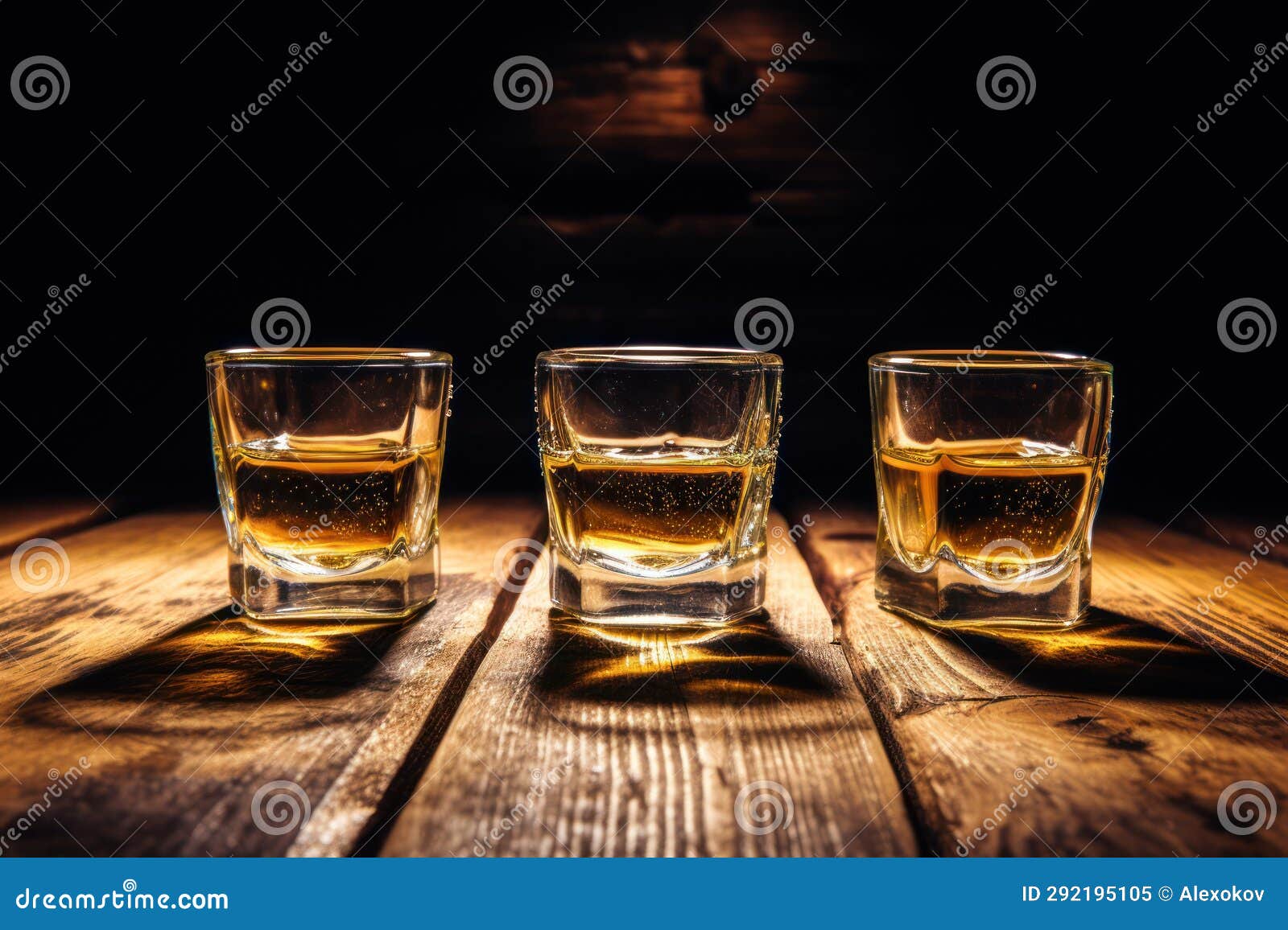 Tequila Shots on Table AI Generated Stock Illustration - Illustration ...