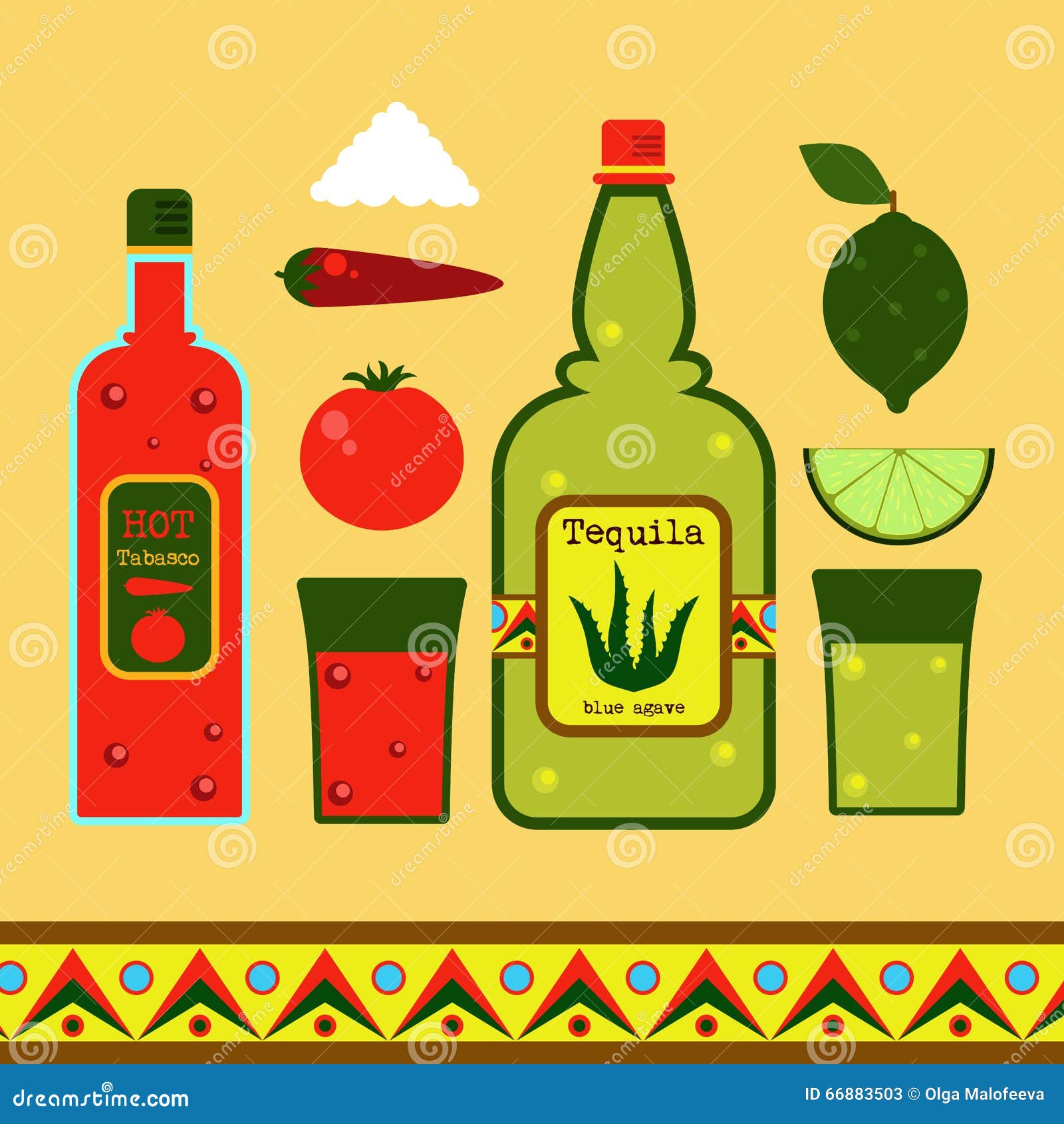 Tequila vector collection. stock vector. Illustration of beverage ...