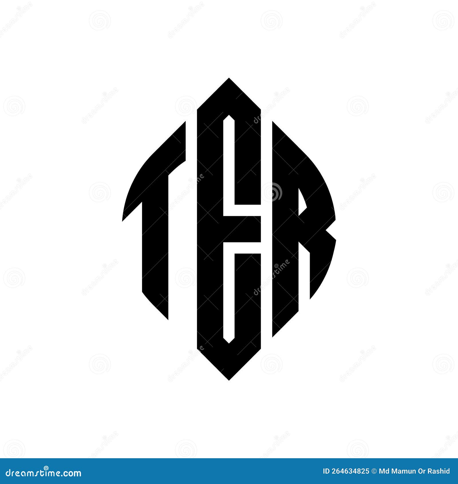 TER Circle Letter Logo Design With Circle And Ellipse Shape. TER ...