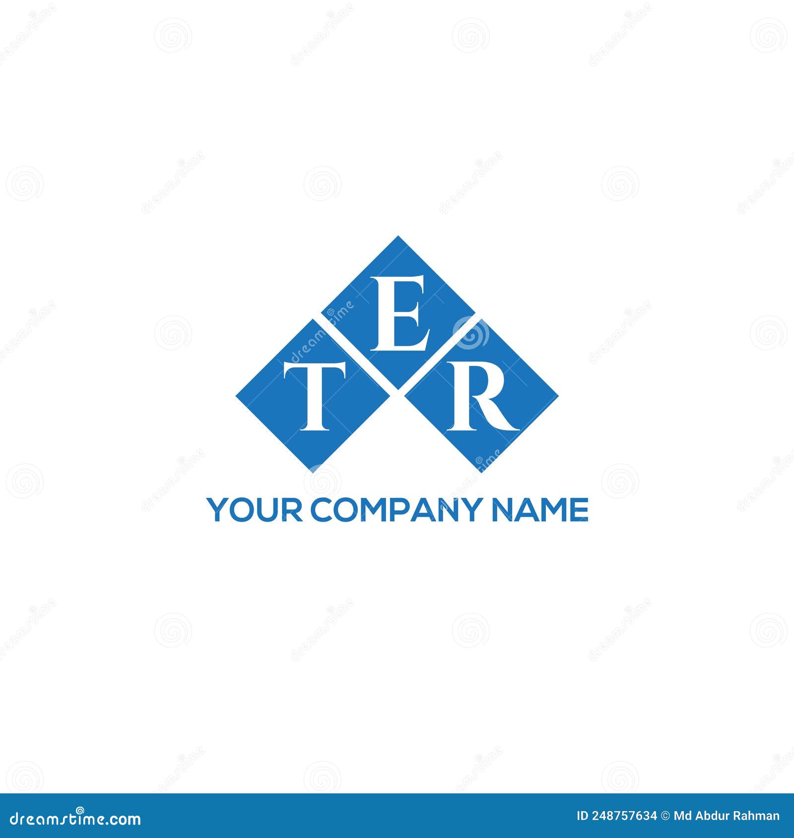 TER Letter Logo Design on BLACK Background. TER Creative Initials ...
