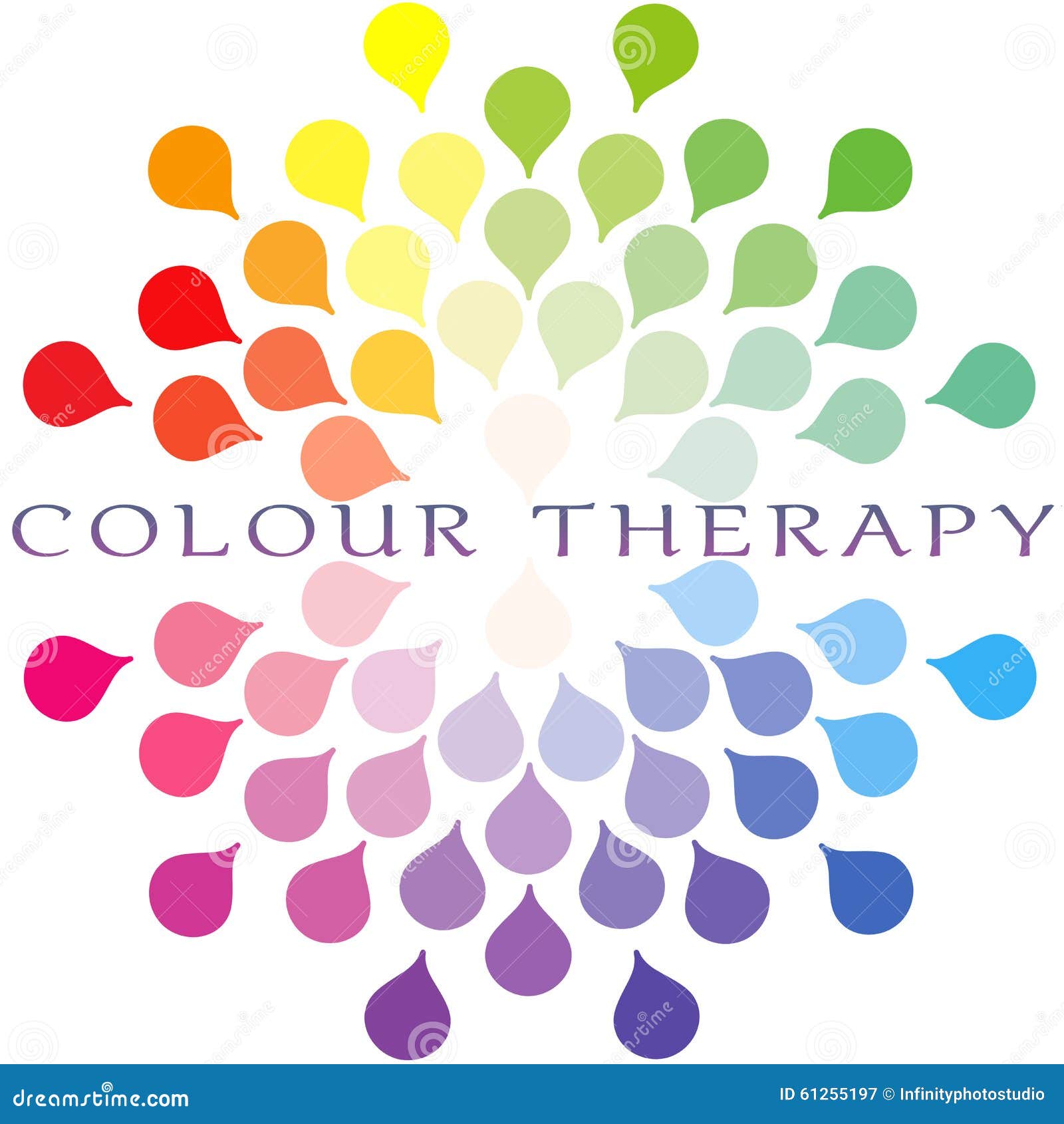 Terapia Del Color - Terapia De Chromo Stock de ilustración ...