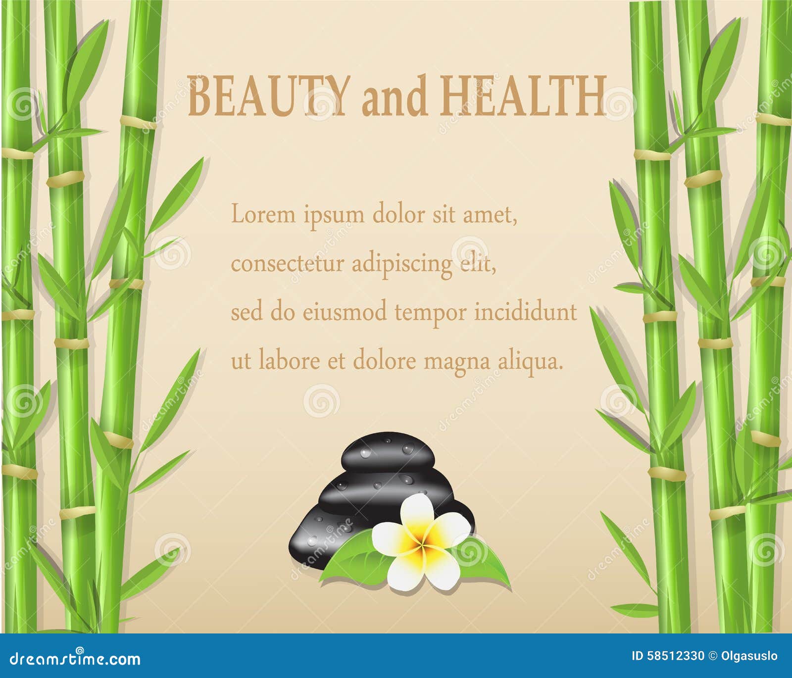 Terapia dos termas ilustração do vetor. Ilustração de verde - 58512330