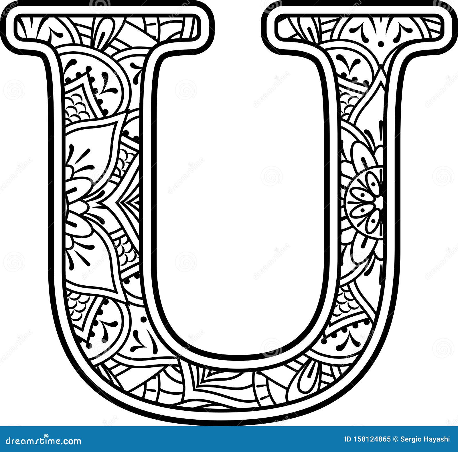 Terapia Inicial De Colorear Con Doodle Mandala Ilustración del Vector ...