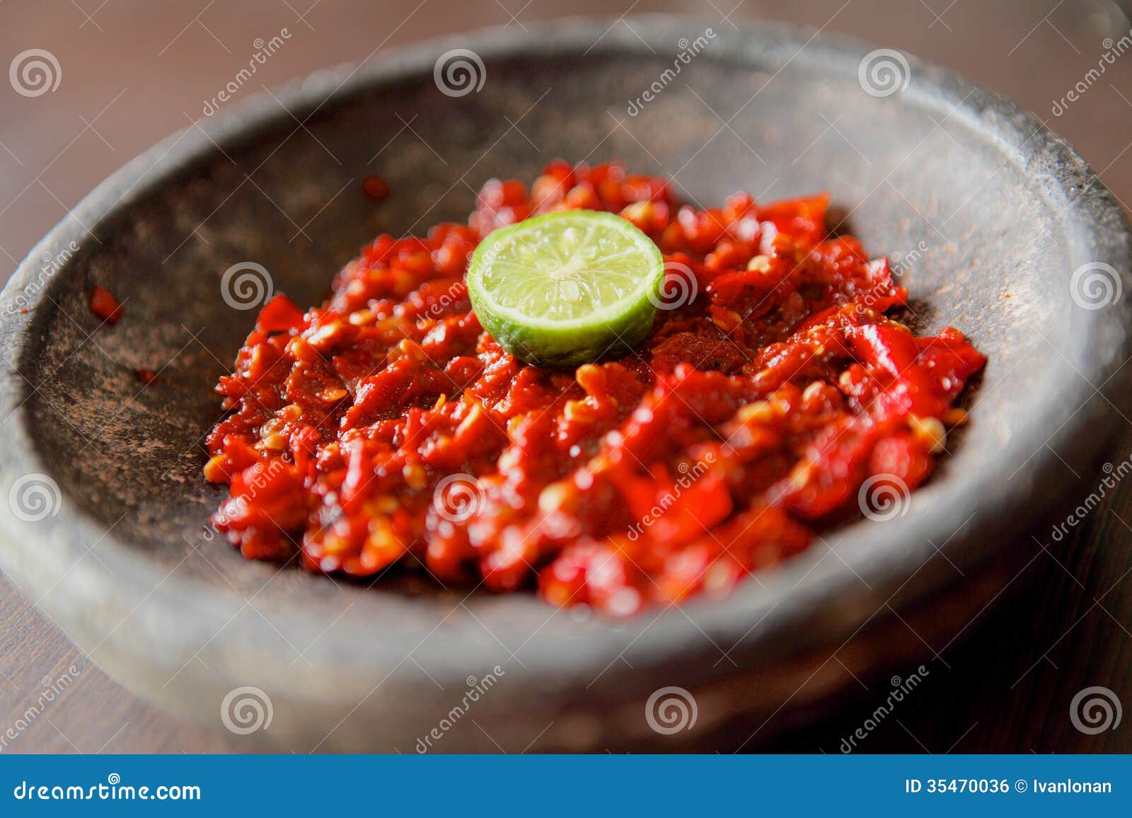 Terasi Chilli stock photo. Image of traditional, clay - 35470036