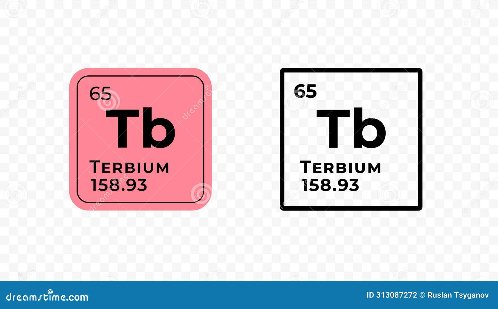 Terbium - Tb - Chemical Element Periodic Table Stock Image ...